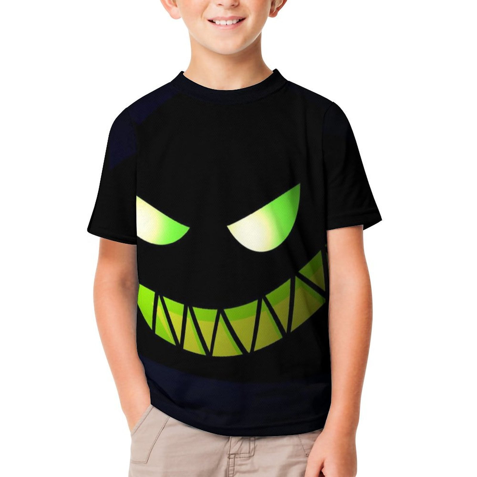 Geometry Dash Children's T-Shirt Short Sleeve T-Shirt Breathable Summer ...