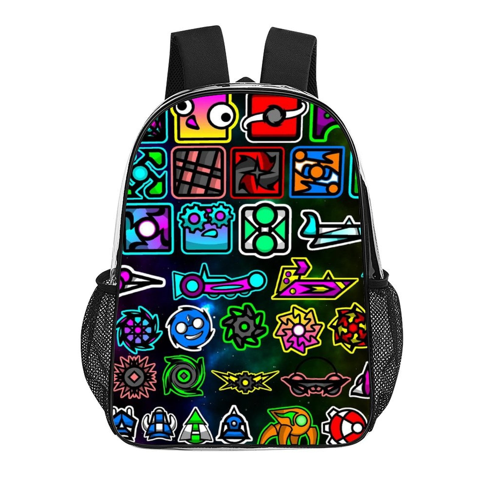 Geometry Dash Clear Backpack Large Capacity Daypack Clear Through ...