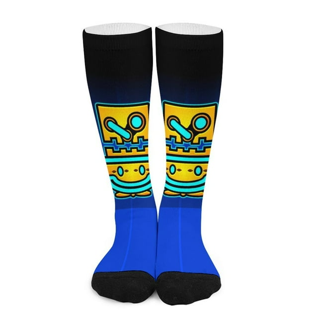Geometry Dash Compression Socks Support Knee High Socks For Running ...