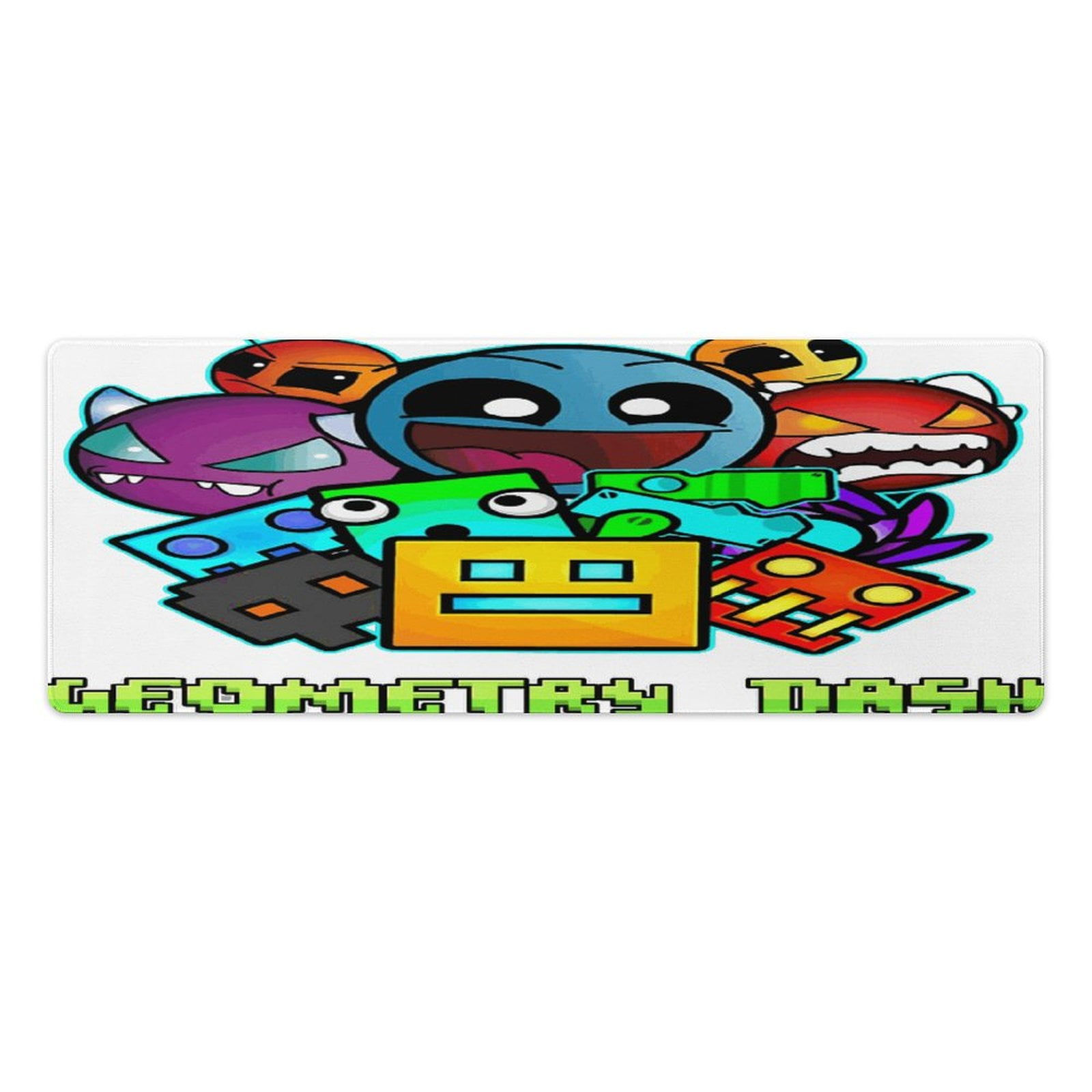 Geometry Dash Computer Mouse Mat with Anti-Slip Rubber Base Anti-Fray ...