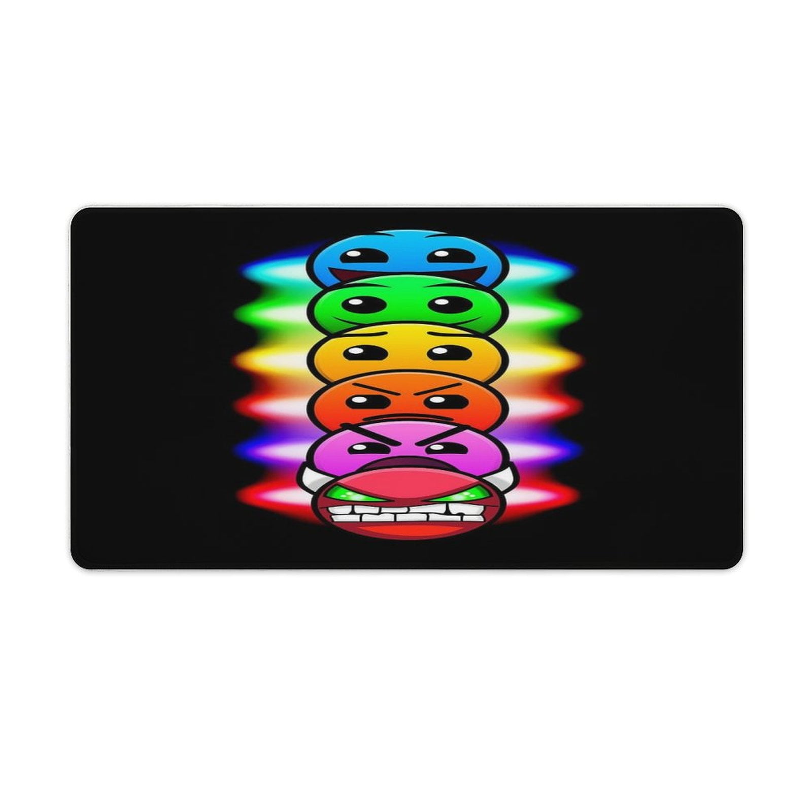 Geometry Dash Computer Mouse Mat with Anti-Slip Rubber Base Anti-Fray ...