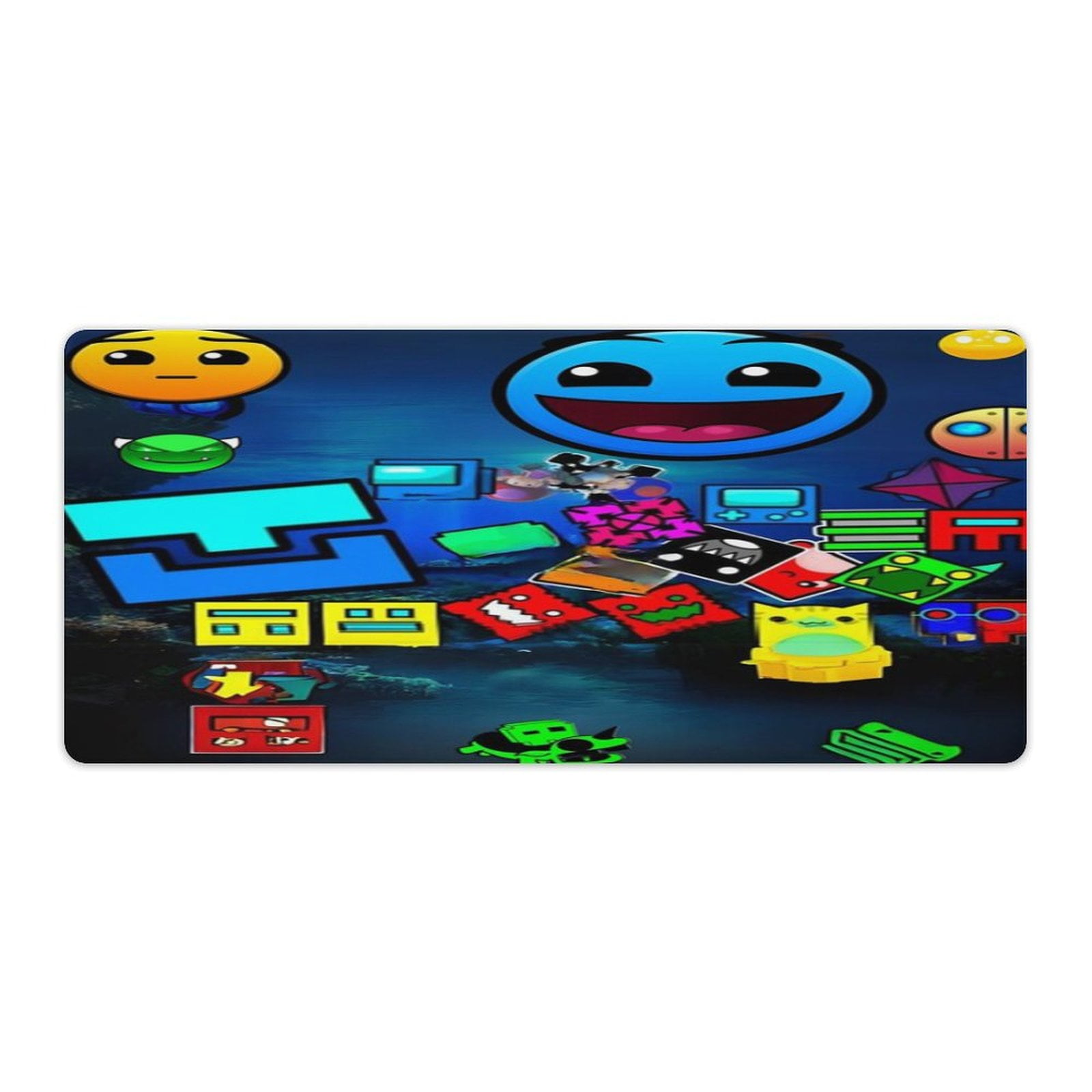Geometry Dash Computer Mouse Mat with Anti-Slip Rubber Base Anti-Fray ...