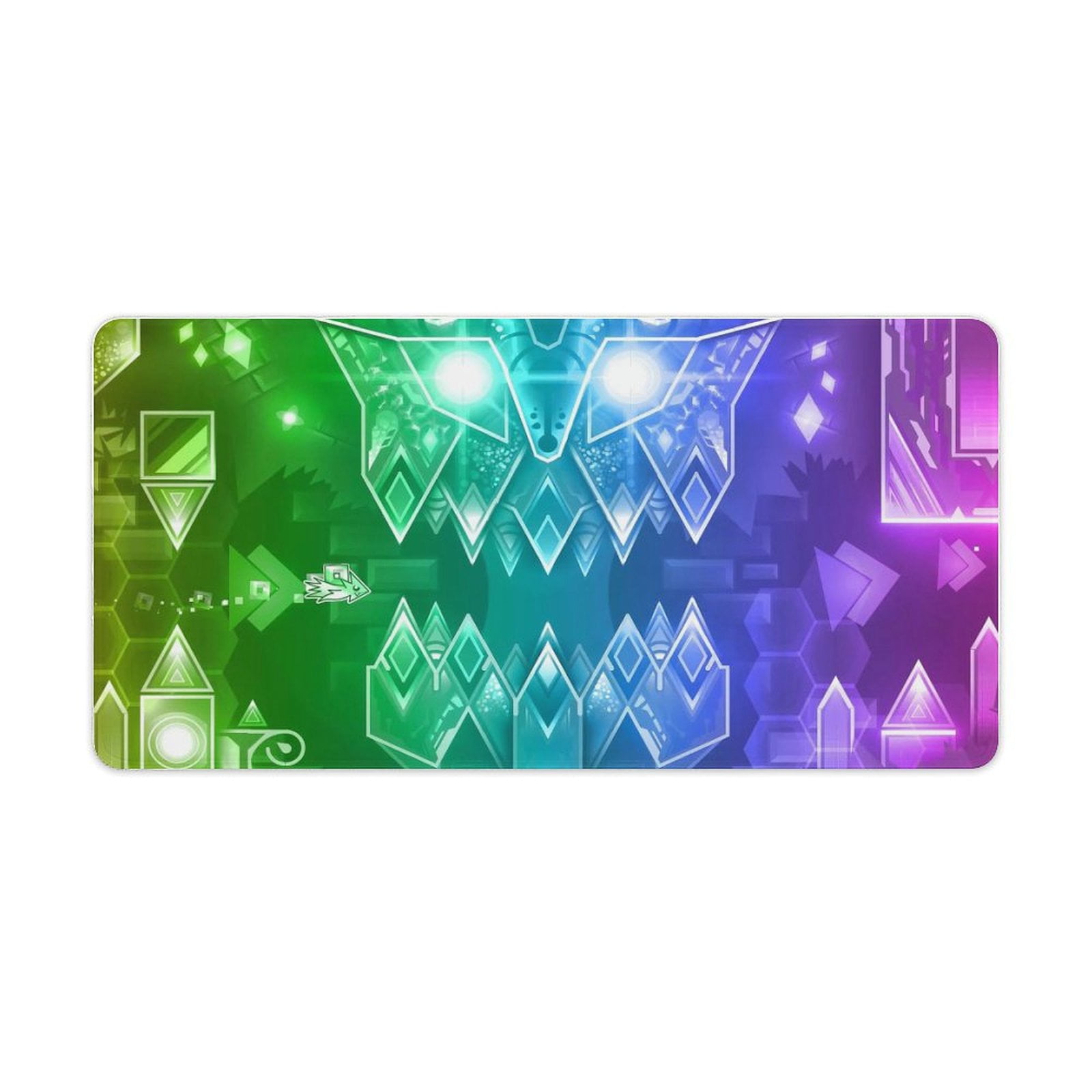 Geometry Dash Computer Mouse Mat with Anti-Slip Rubber Base Anti-Fray ...
