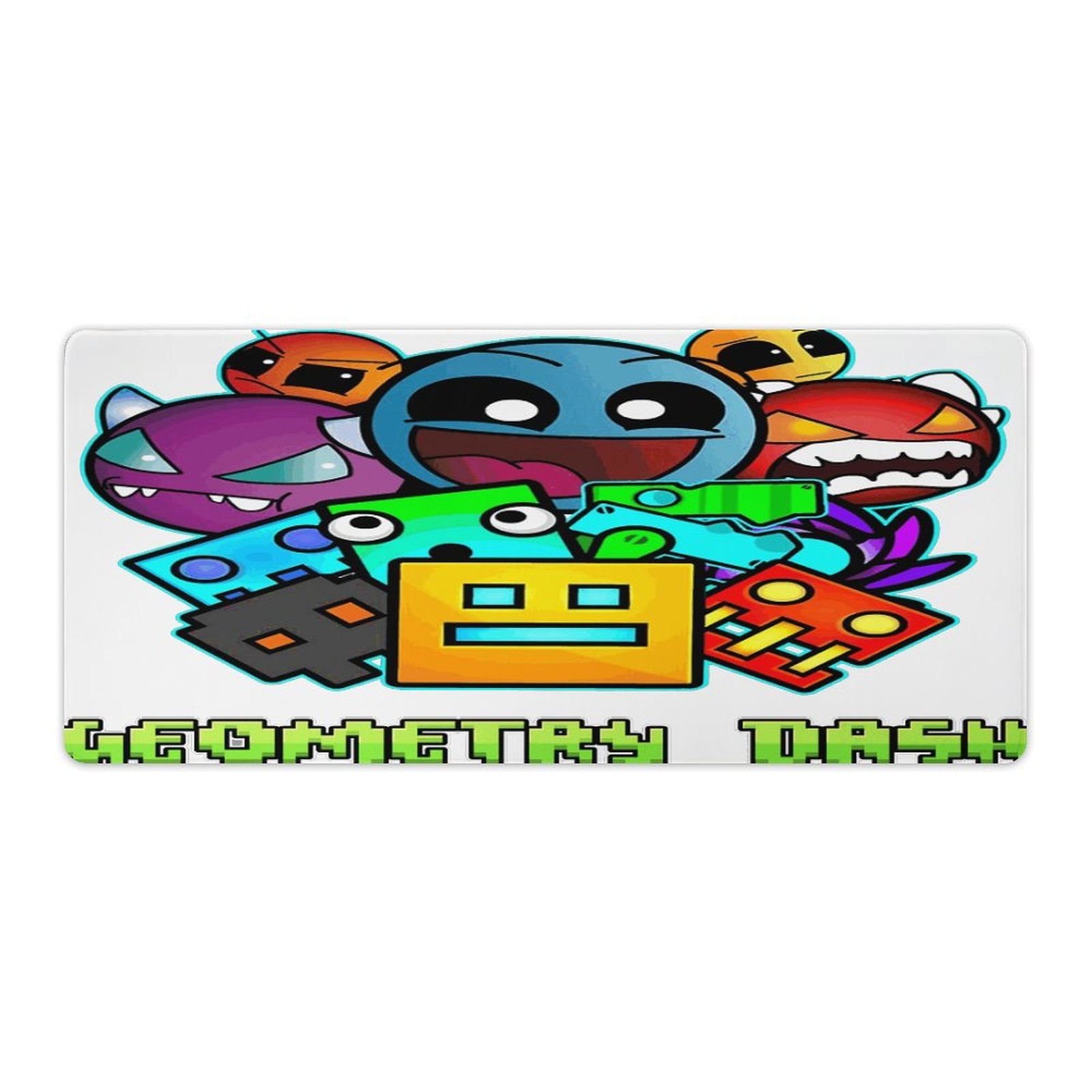 Geometry Dash Computer Mouse Mat with Anti-Slip Rubber Base Anti-Fray ...
