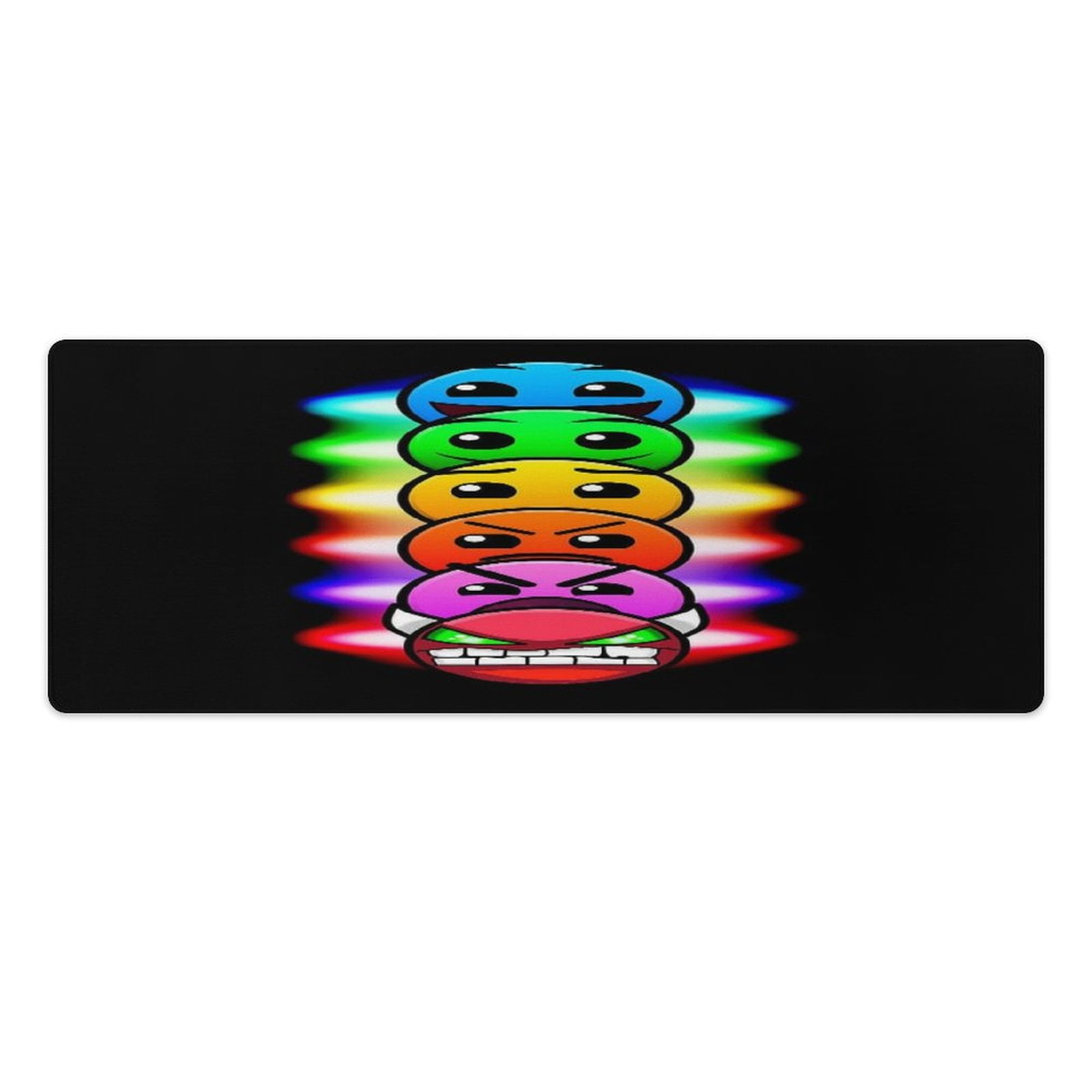 Geometry Dash Computer Mouse Mat with Anti-Slip Rubber Base Anti-Fray ...