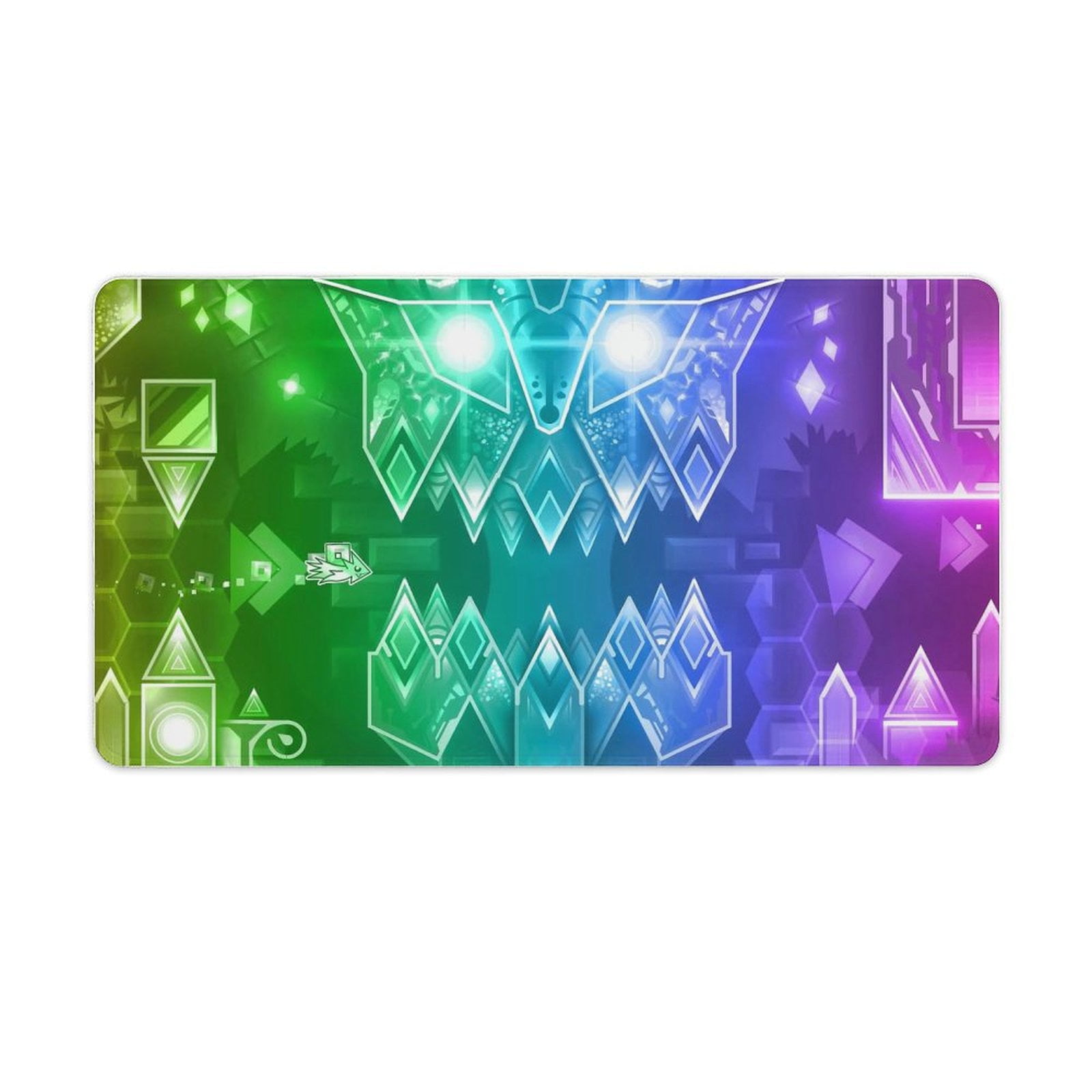 Geometry Dash Computer Mouse Mat with Anti-Slip Rubber Base Anti-Fray ...