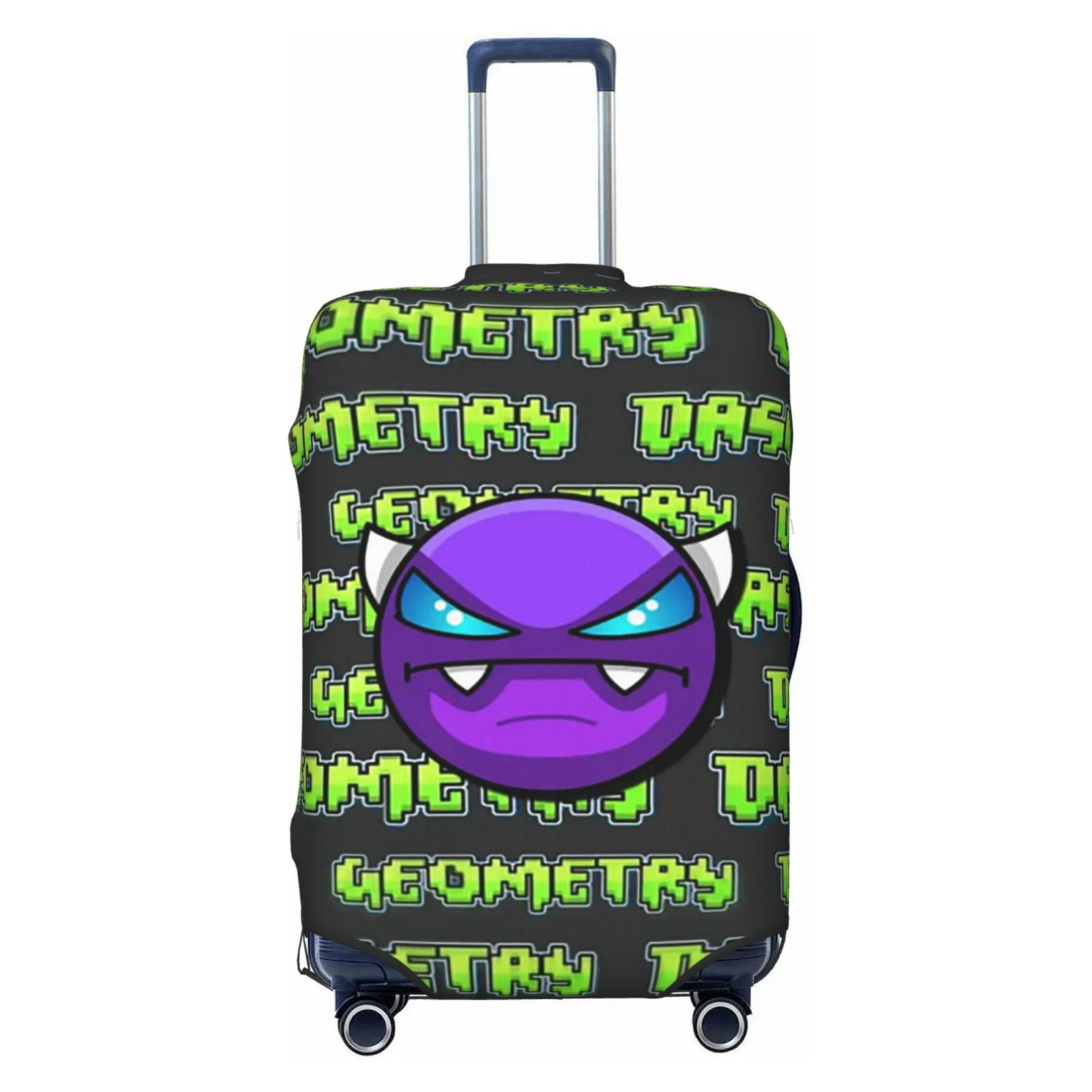 Geometry Dash Demon Suitcase Cover Elastic Washable Luggage Protector ...