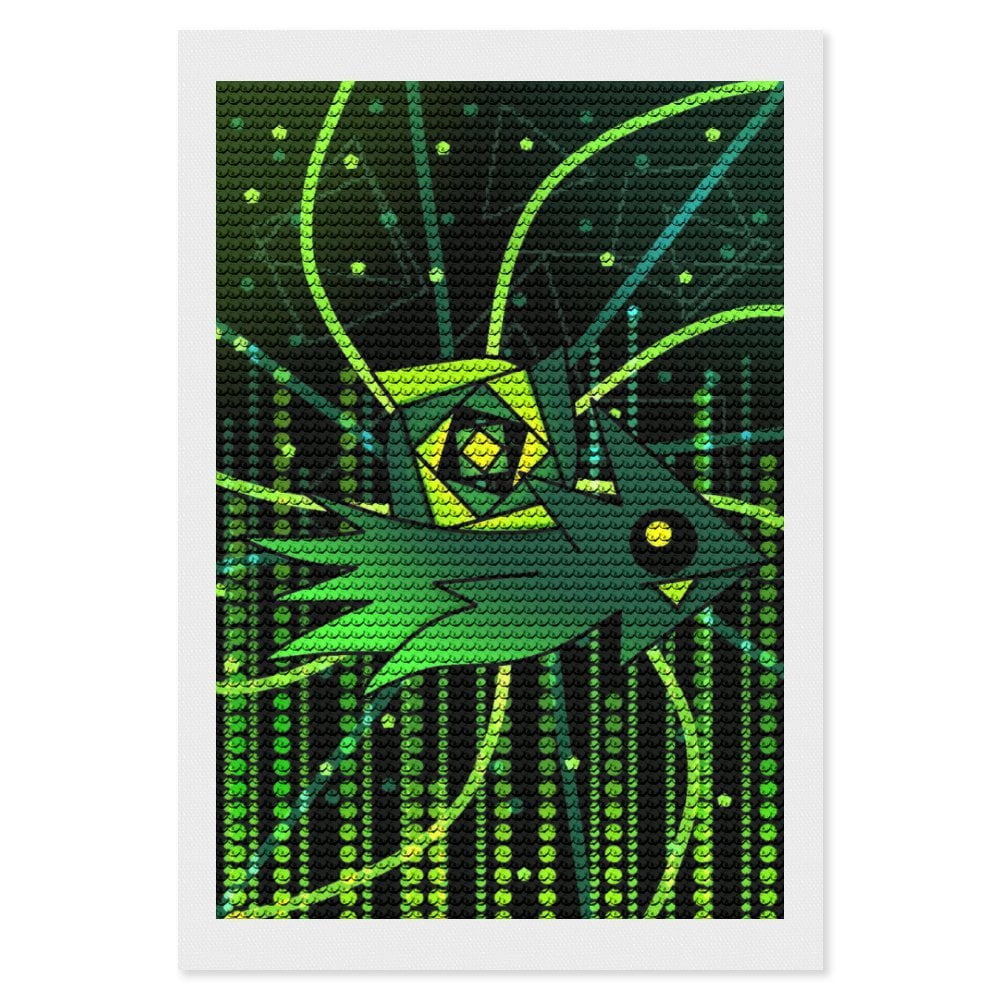 Geometry Dash Diamond Art Kits for Adults Kids,DIY 51D Round Full Drill ...