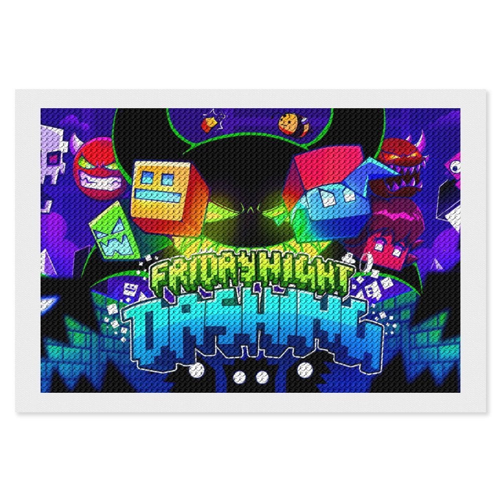 Geometry Dash Diamond Art Kits for Adults 5D Diamond Art Kit Paint by ...