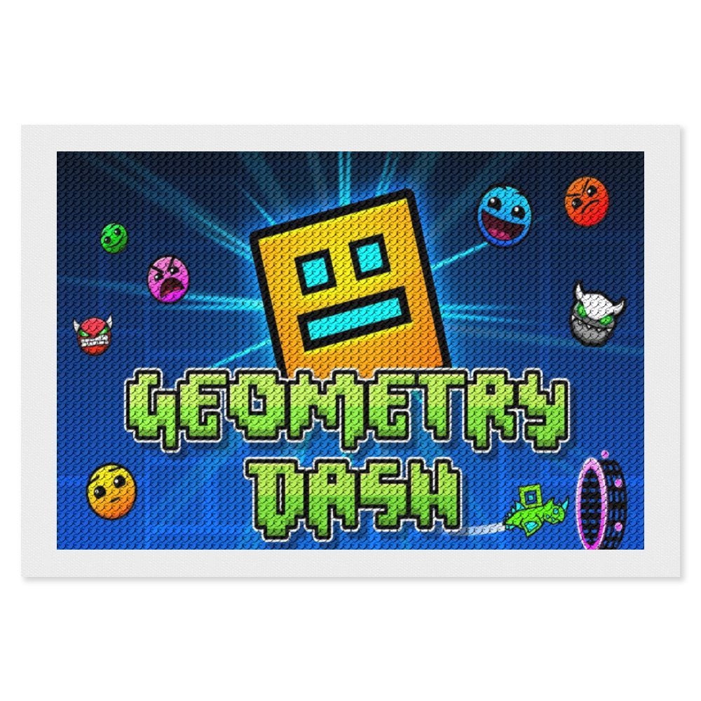 Geometry Dash Diamond Art Kits for Adults 5D Diamond Art Kit Paint by ...