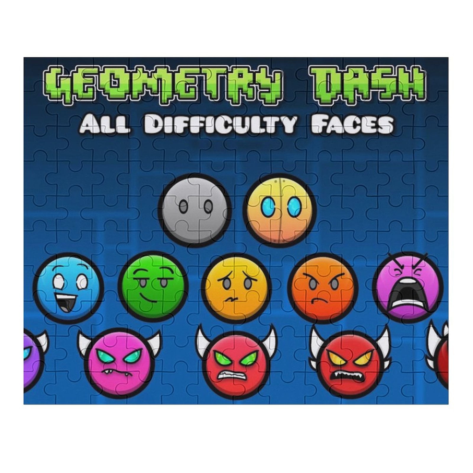 Geometry Dash Difficulties Jigsaw Puzzles Interlocking Puzzles Home Decor Birthday Gift Wooden ...