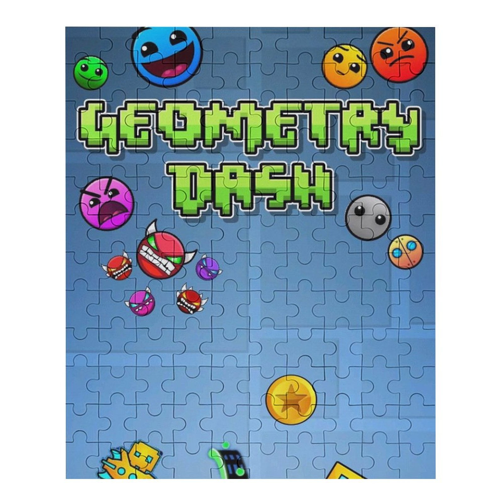 Geometry Dash Difficulty Jigsaw Puzzles Interlocking Puzzles Home Decor ...