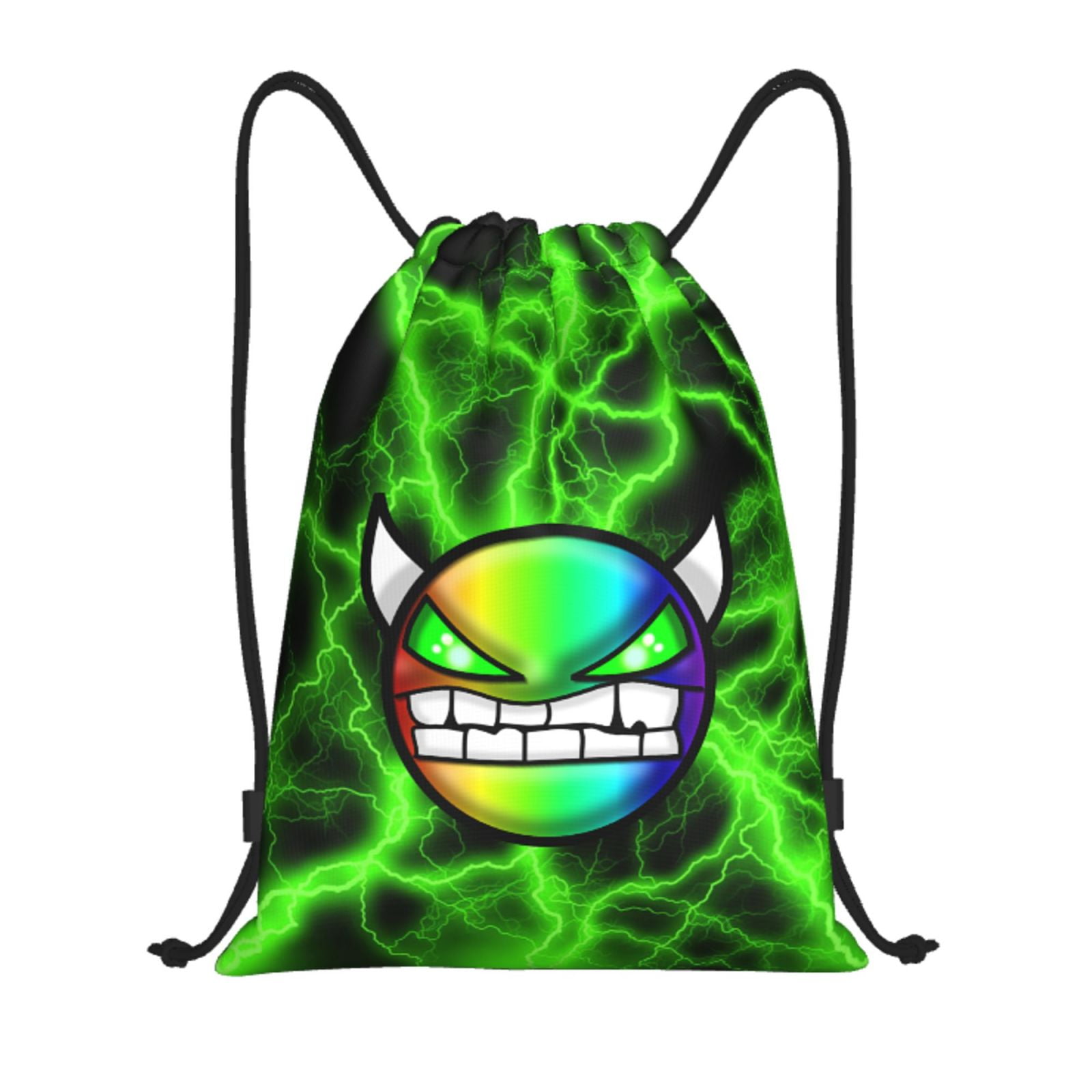 Geometry Dash Drawstring Backpack For Adults Youth Unisex Gym Cinch ...