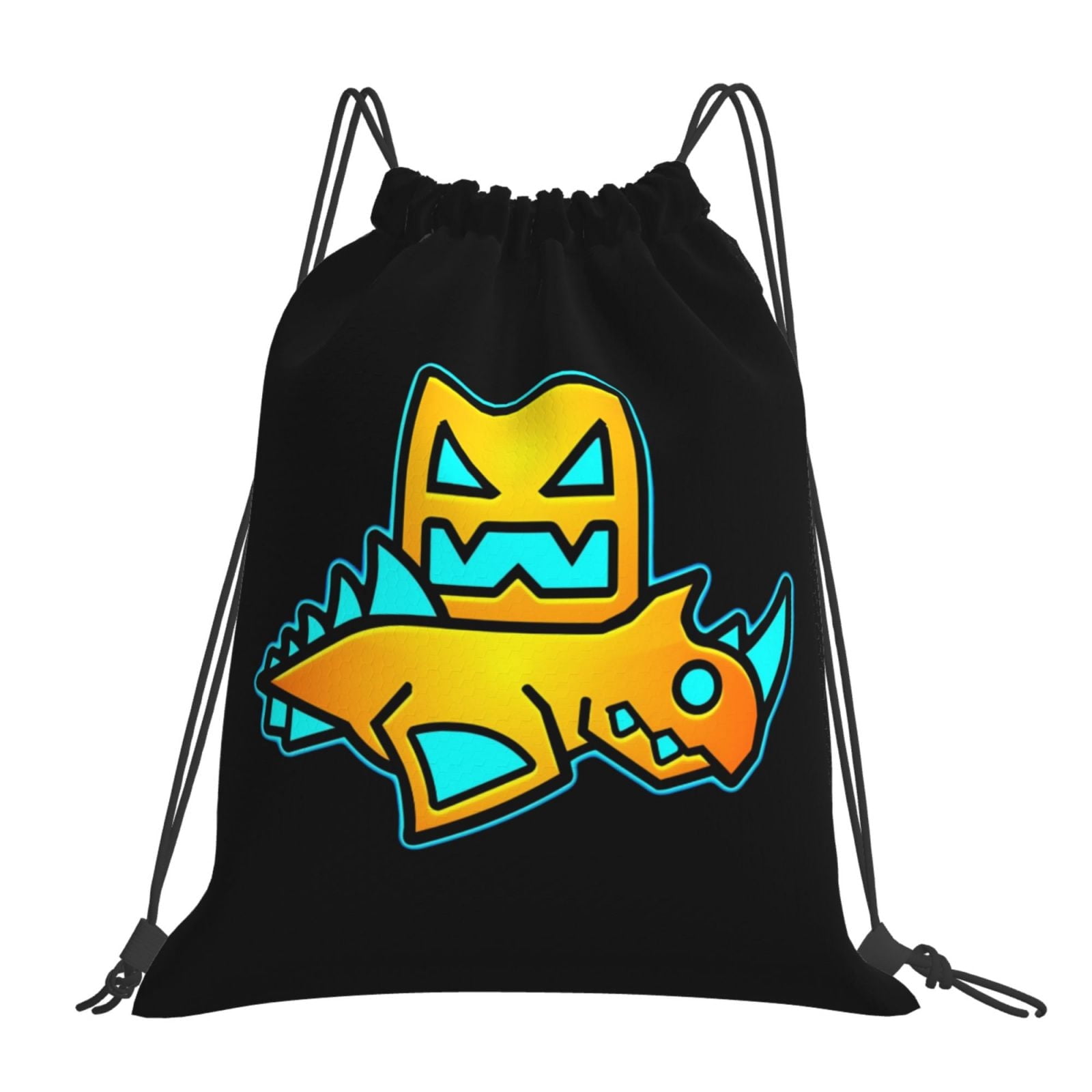 Geometry Dash Drawstring Backpack Sport Gym Bag For Yoga Swimming ...