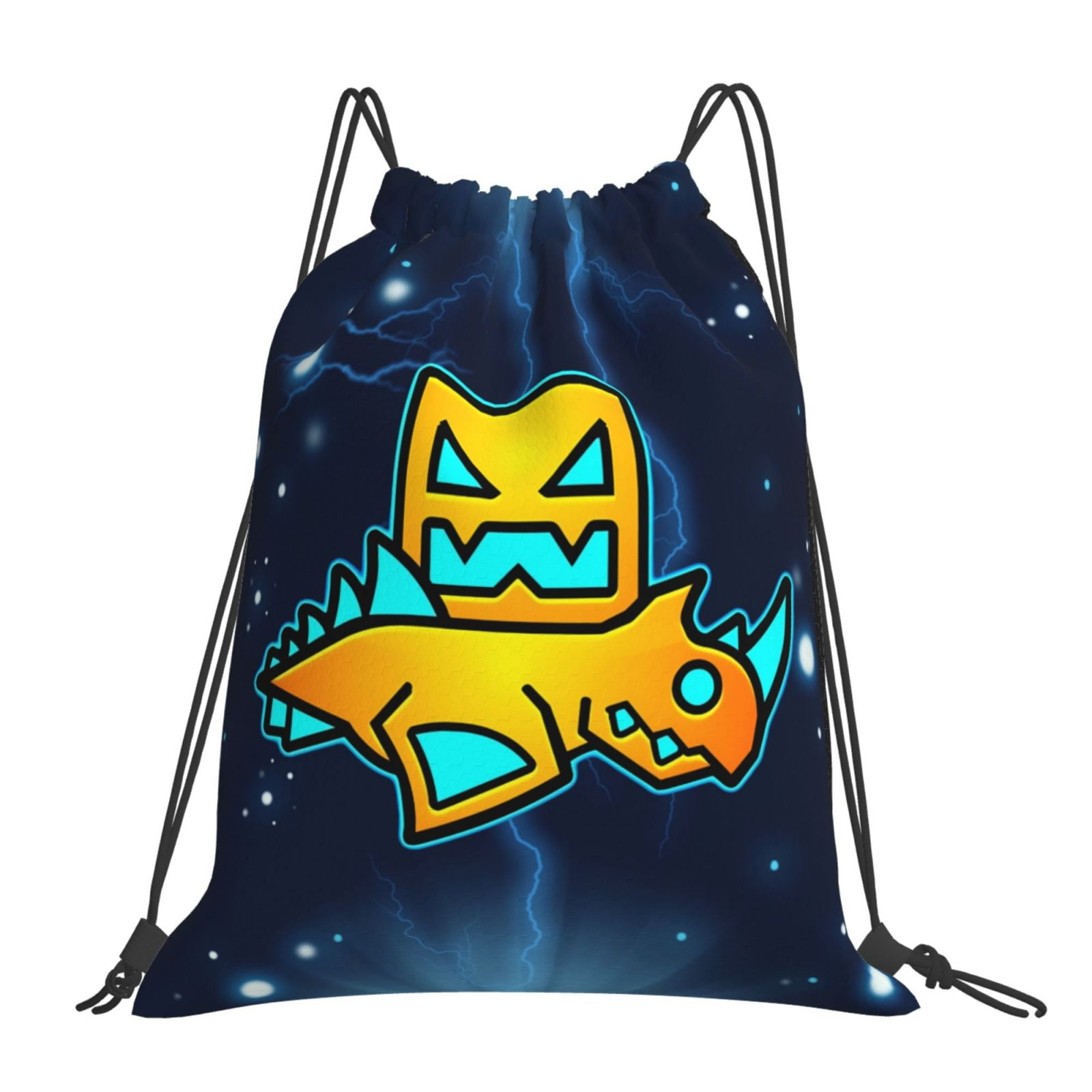 Geometry Dash Drawstring Backpack Sport Gym Bag For Yoga Swimming ...