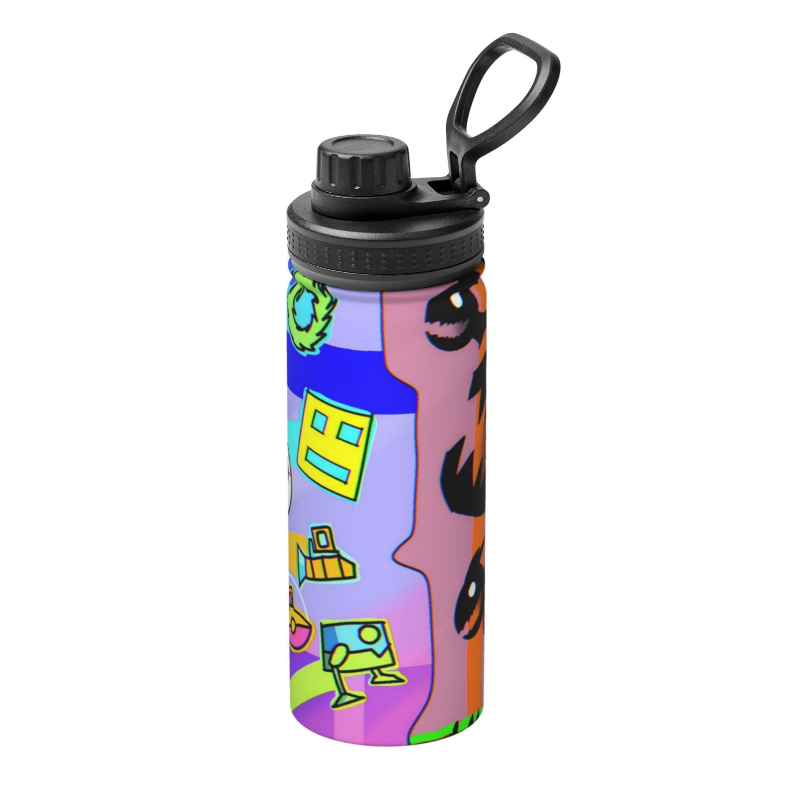 Geometry Dash Game Unisex Sports Insulated Water Bottles Kettle ...