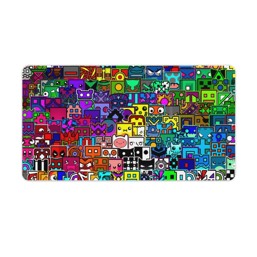 Geometry Dash Gaming Mouse Mat Large Mouse Mat Extended Mouse Pad Desk ...