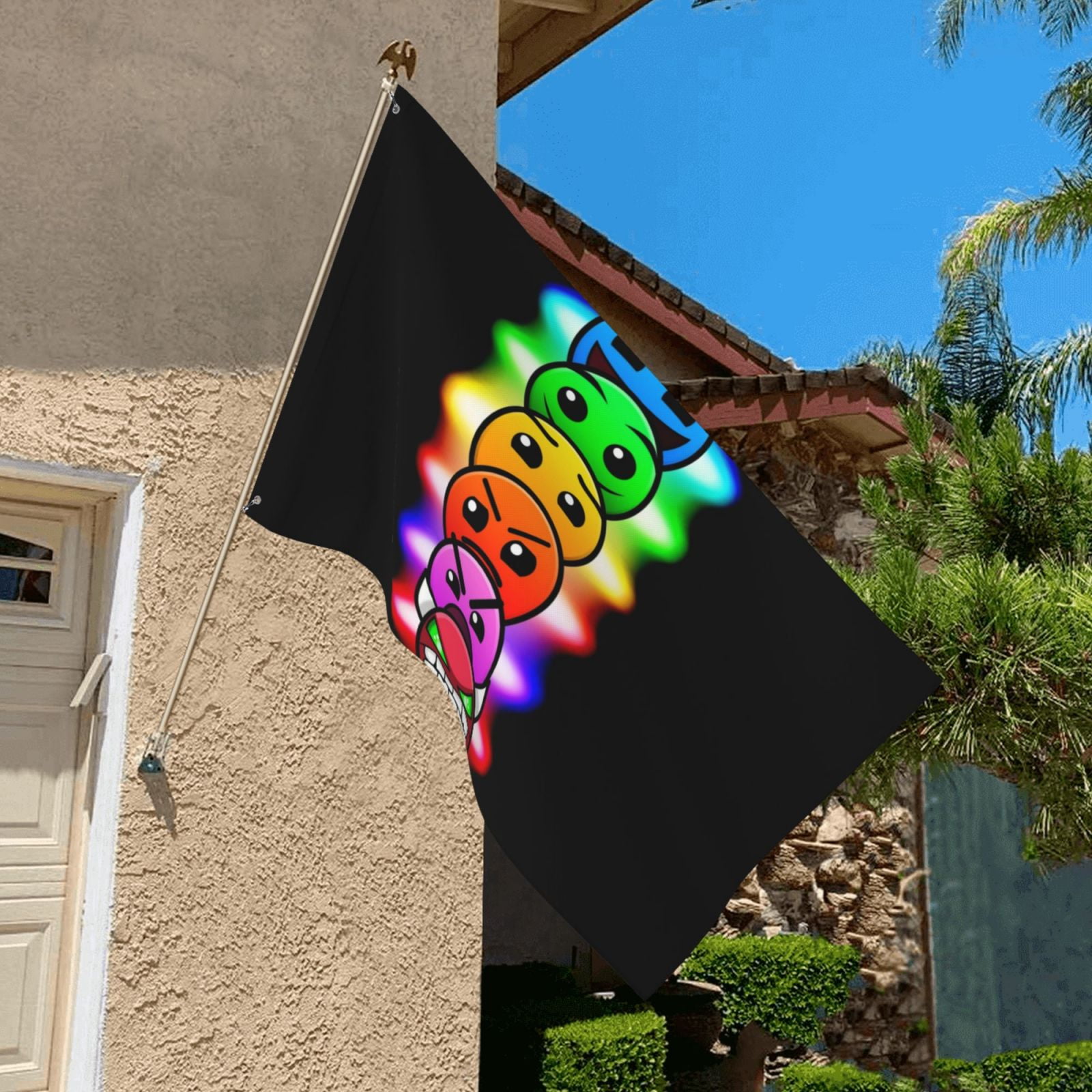 Geometry Dash Garden Flag 3x5 Feet Indoor Decoration Flag Outdoor ...