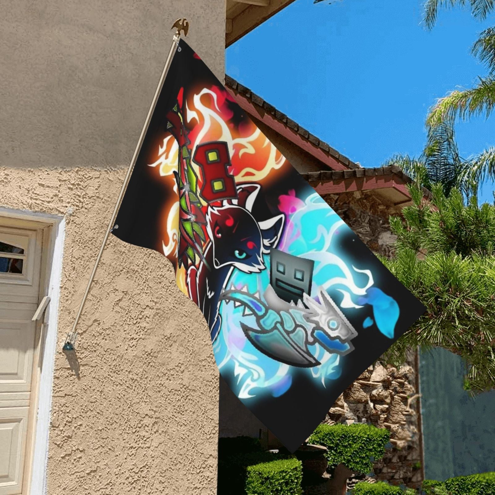 Geometry Dash Garden Flag 3x5 Feet Indoor Decoration Flag Outdoor ...