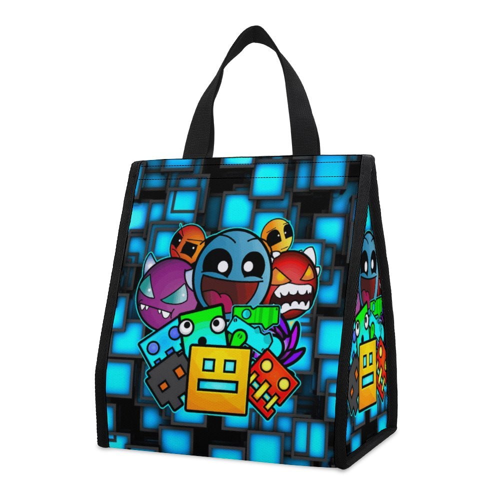 Geometry Dash Geometry Dash Lunch Bag, Insulated Lunch Box Large ...