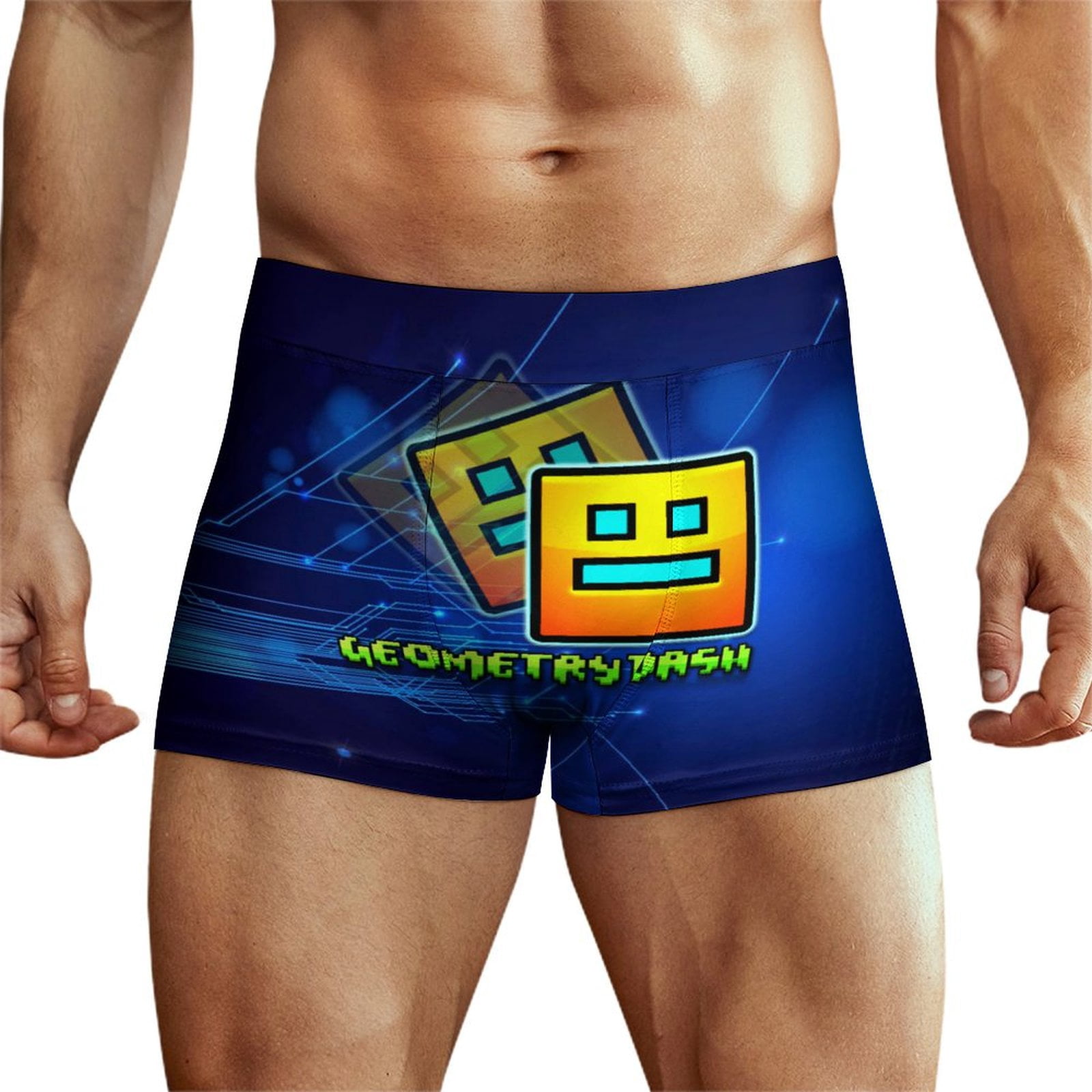 Geometry Dash Geometry Dash Mens Boxer Briefs Active Stretch Breathable ...