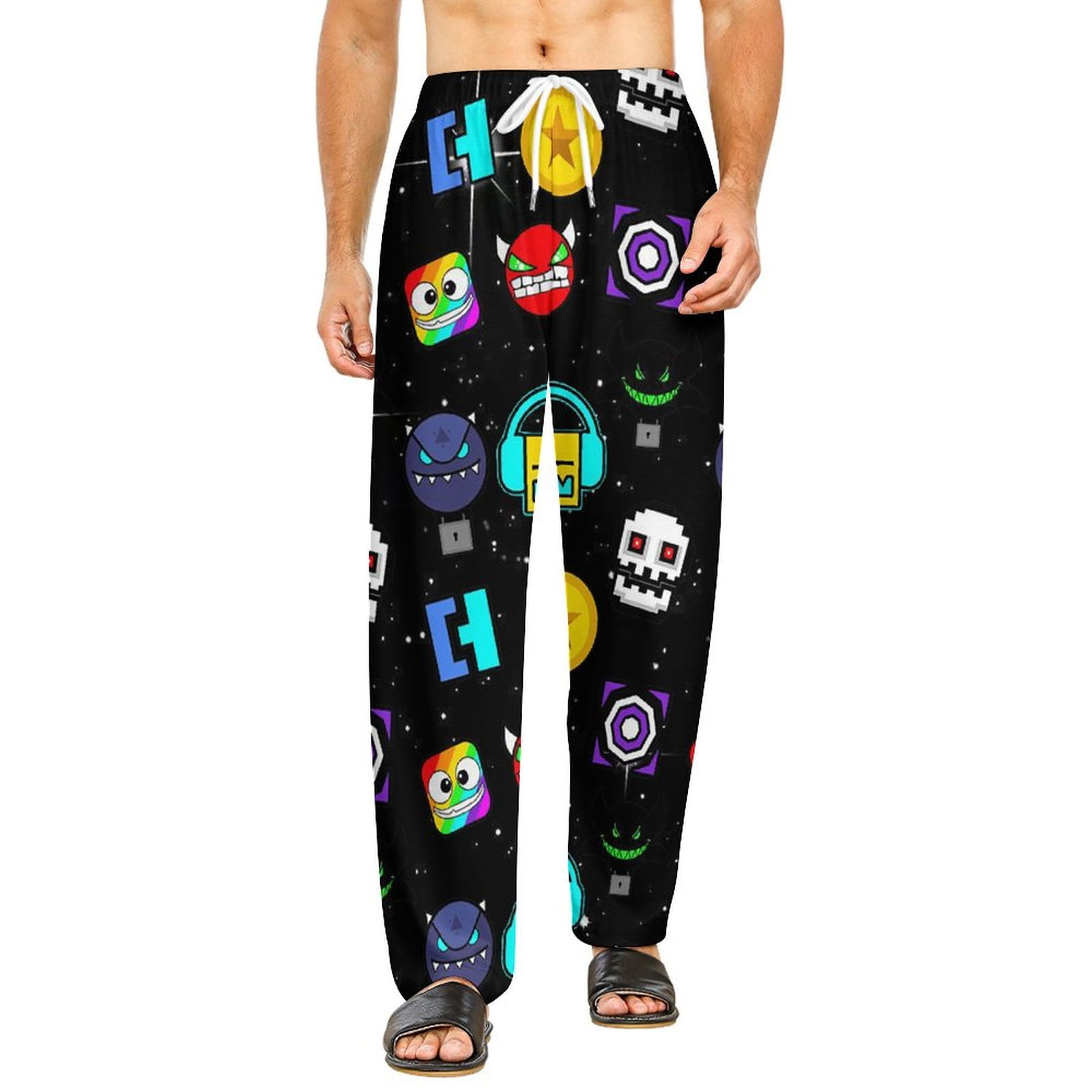 Geometry Dash Home Pajamas Sleep Pants Teen Sleeping Pants for Women ...