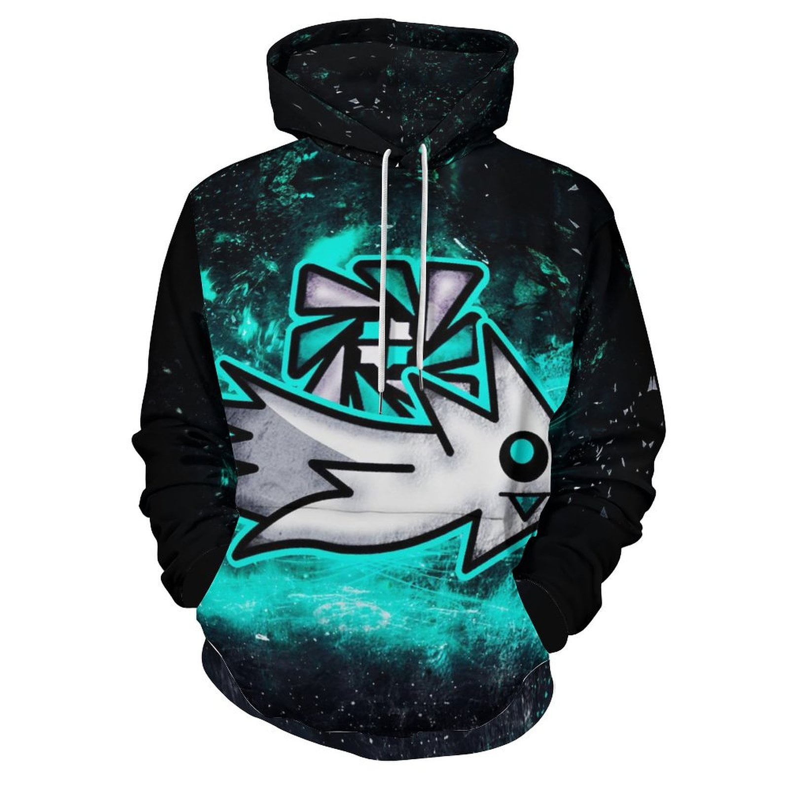 Geometry Dash Hoodie 3D Print Pullover Hooded Long Sleeve Sweatshirts ...