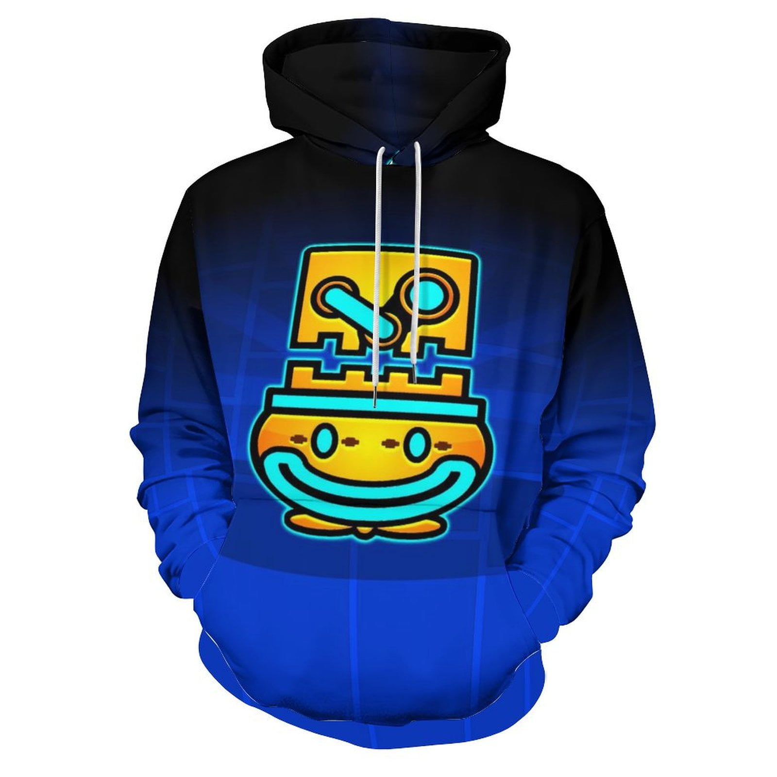 Geometry Dash Hoodie 3D Print Pullover Hooded Long Sleeve Sweatshirts ...
