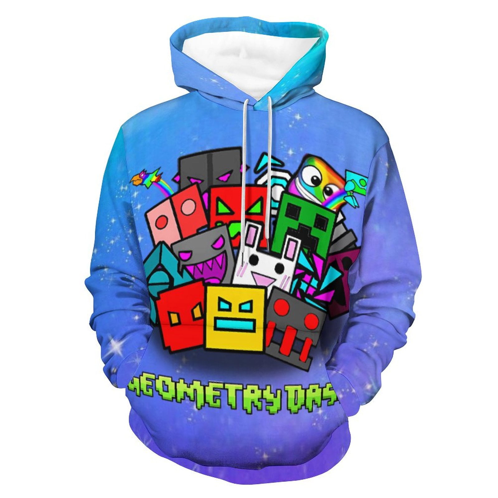 Geometry Dash Hoodie Unisex 3d Novelty Hoodies Graphic Hoodies Pullover ...