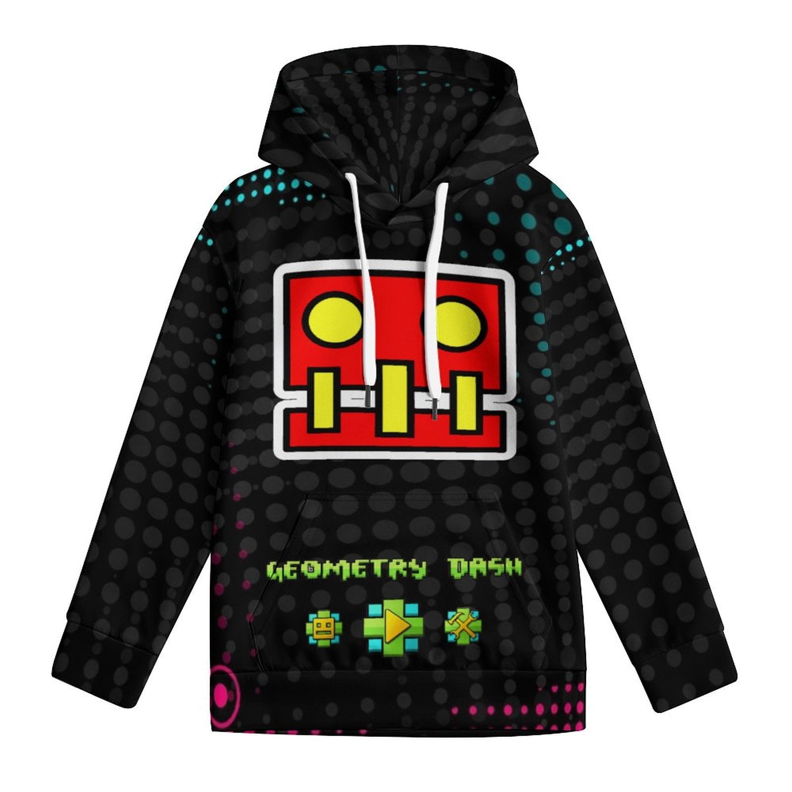 Geometry Dash Hoodie for Boys Girls, Novelty 3D Print Pullover Hooded ...