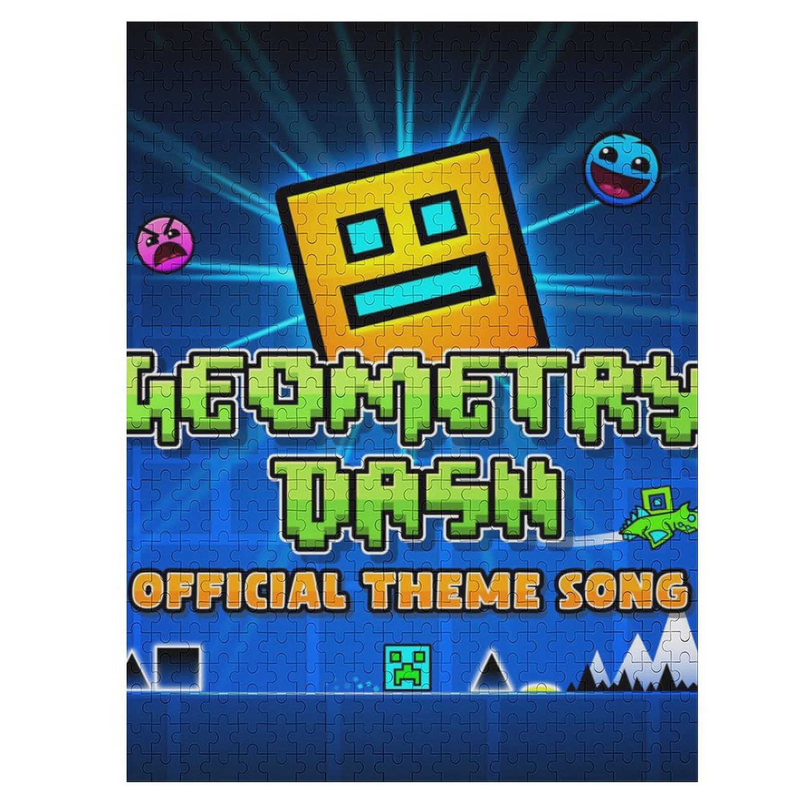 Geometry Dash Jigsaw Puzzles Interlocking Puzzles Home Decor Birthday ...