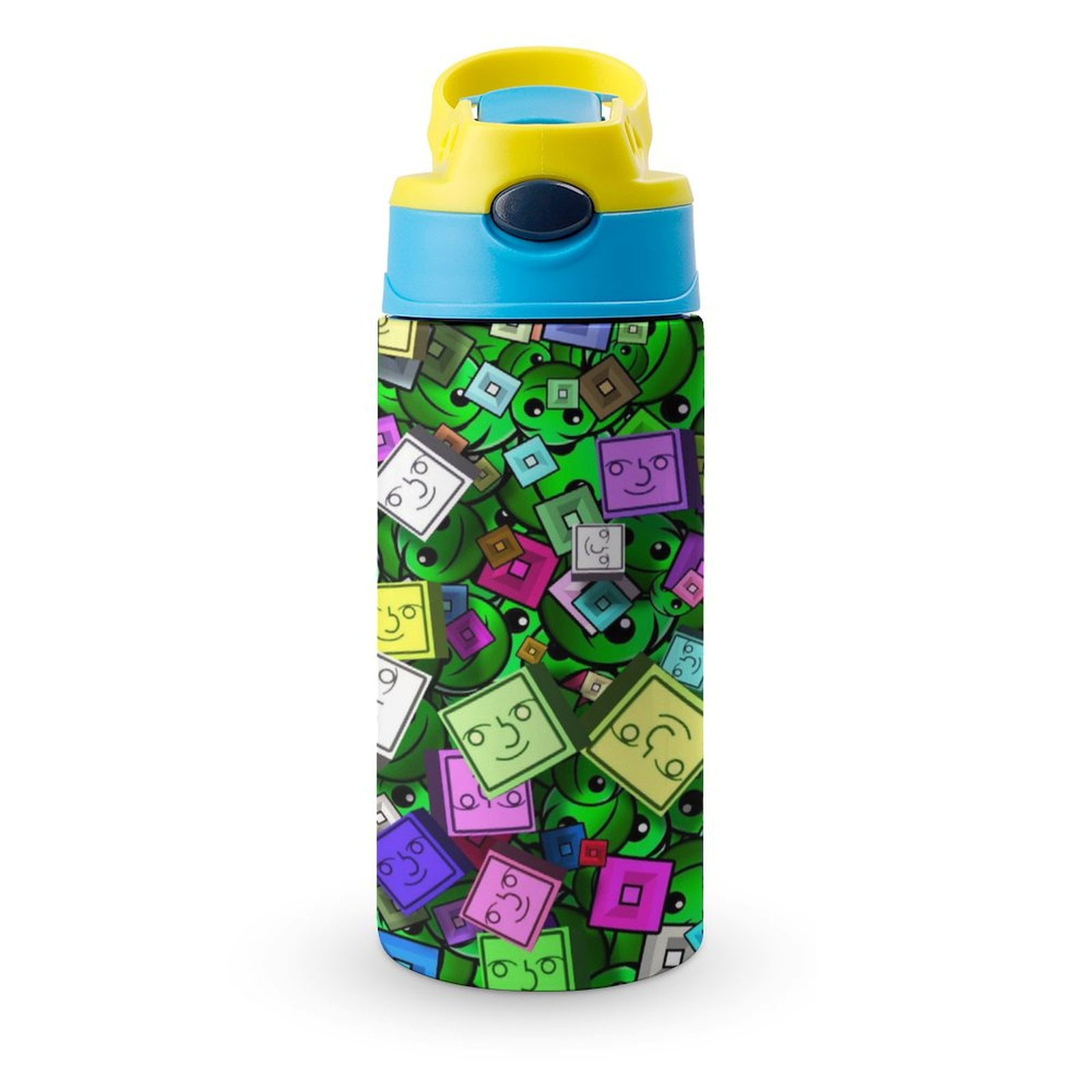 Geometry Dash Kids Water Bottle,12 Oz Vacuum Insulated Stainless Steel ...
