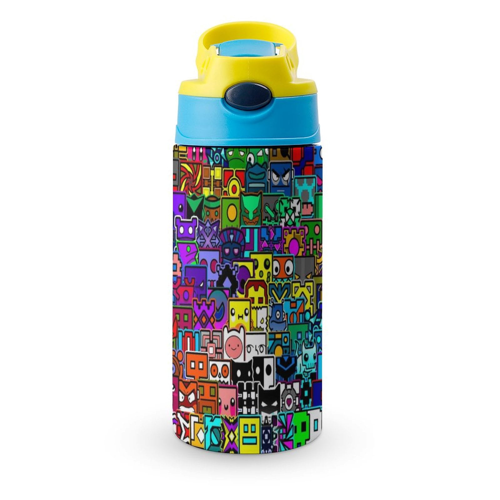 Geometry Dash Kids Water Bottle,12 Oz Vacuum Insulated Stainless Steel ...
