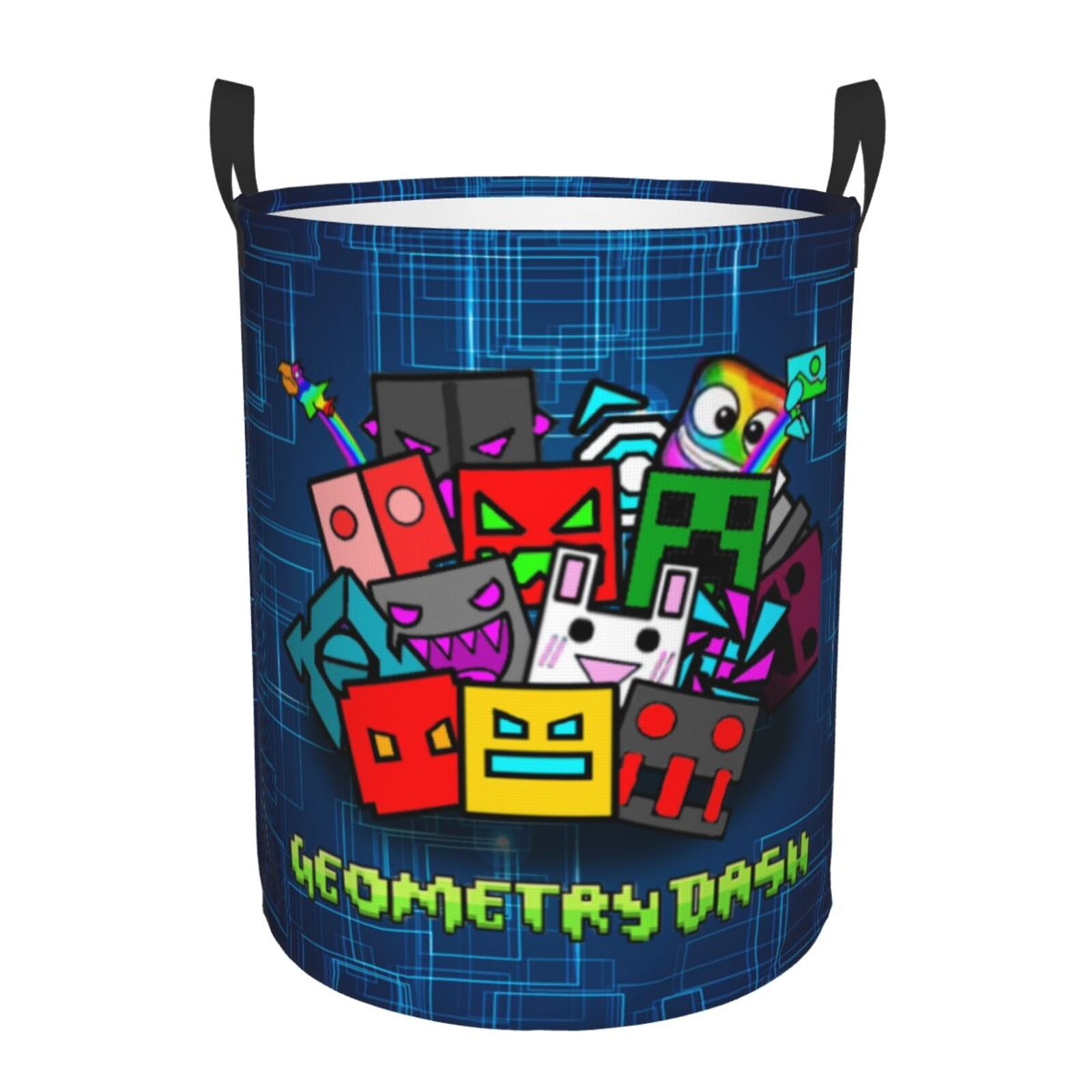 Geometry Dash Large Laundry Hamper Collapsible Laundry Basket With ...