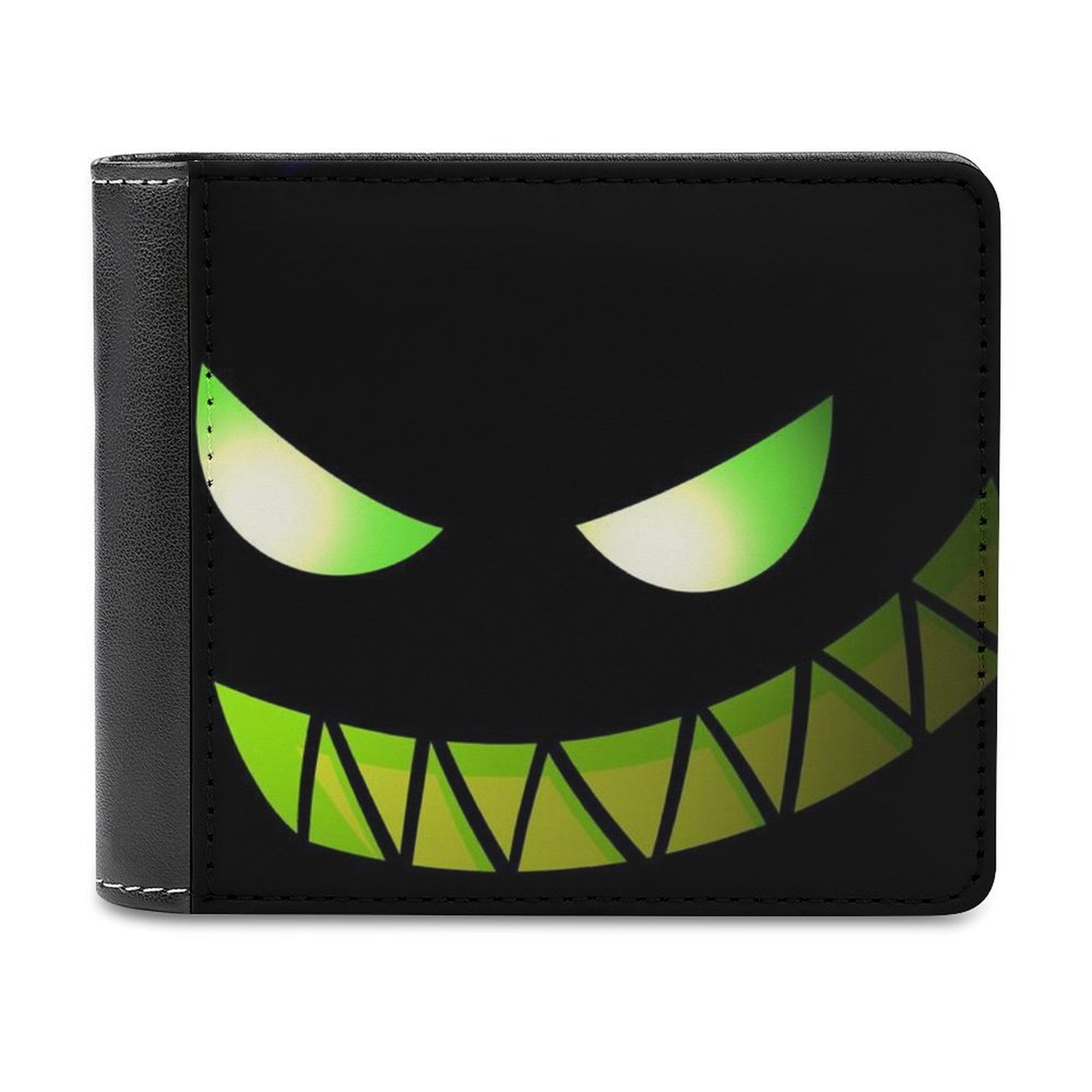 Geometry Dash Leather Wallet Slim Card Wallet Bifold RFID Blocking Card ...