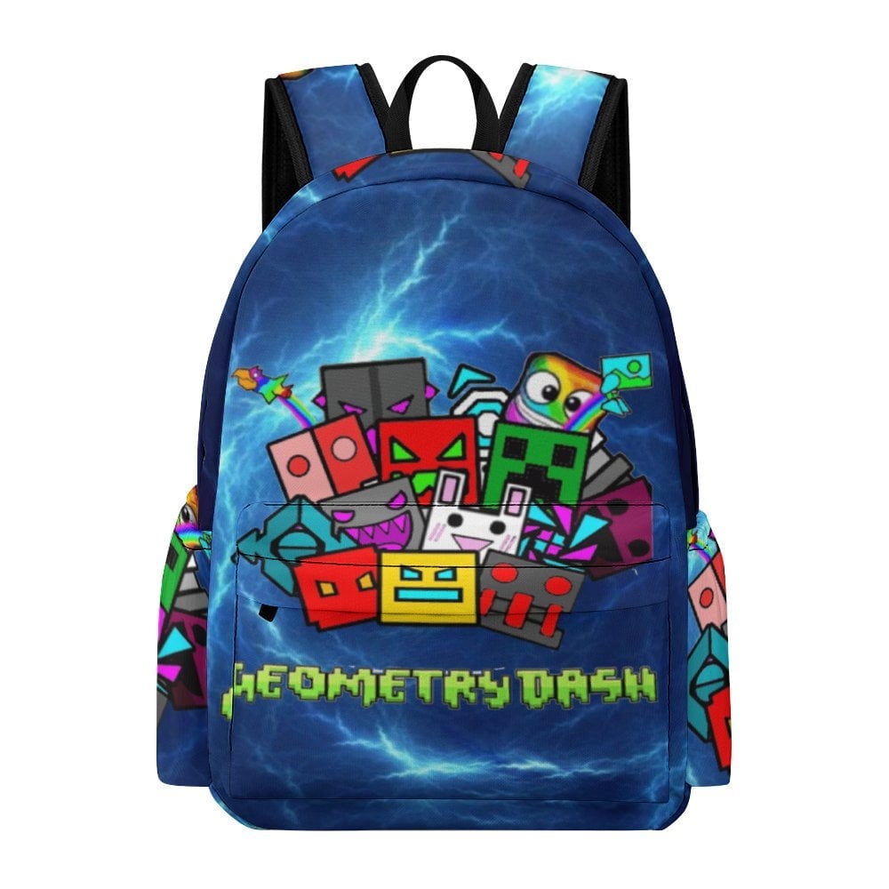 Geometry Dash Leisure Backpack 3D Printing Cute School Backpacks Outing ...
