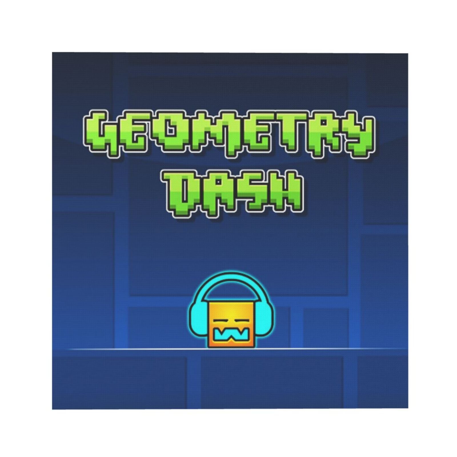 Geometry Dash Lite Canvas Decorative Poster Square Unframe Wall Poster ...