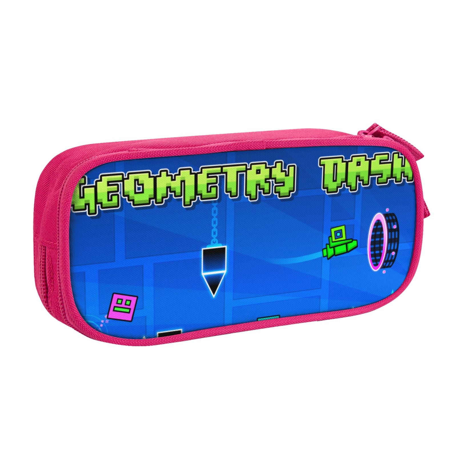 Geometry Dash Lite Game Pencil Case Large Capacity Pencilcase Double ...