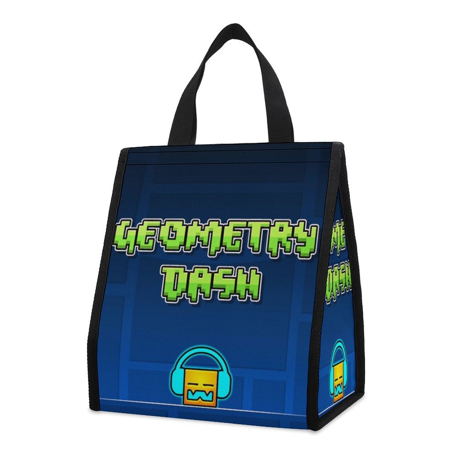 Geometry Dash Lite Portable Lunch Bag Folding Insulated Lunchbag Lunch ...