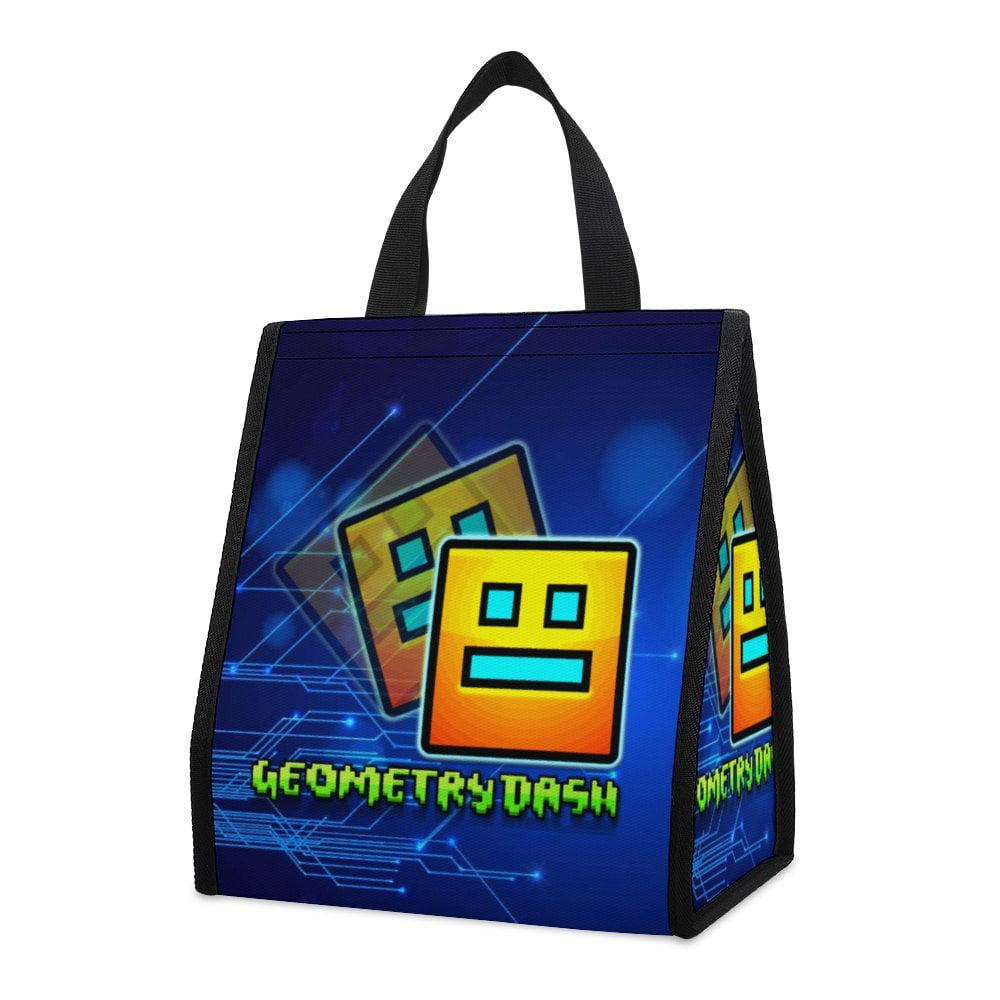 Geometry Dash Geometry Dash Lunch Bag, Insulated Lunch Box Large ...