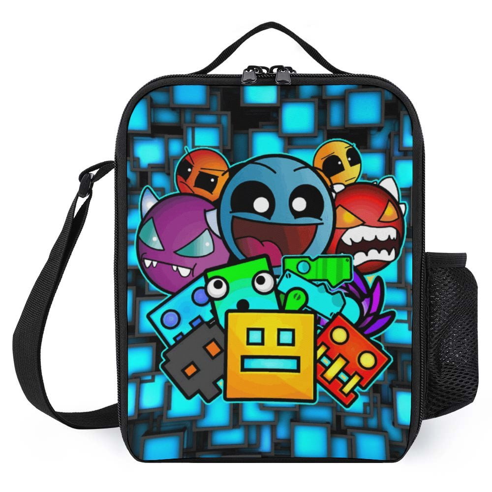 Geometry Dash Geometry Dash Lunch Bag, Insulated Lunch Box Large ...
