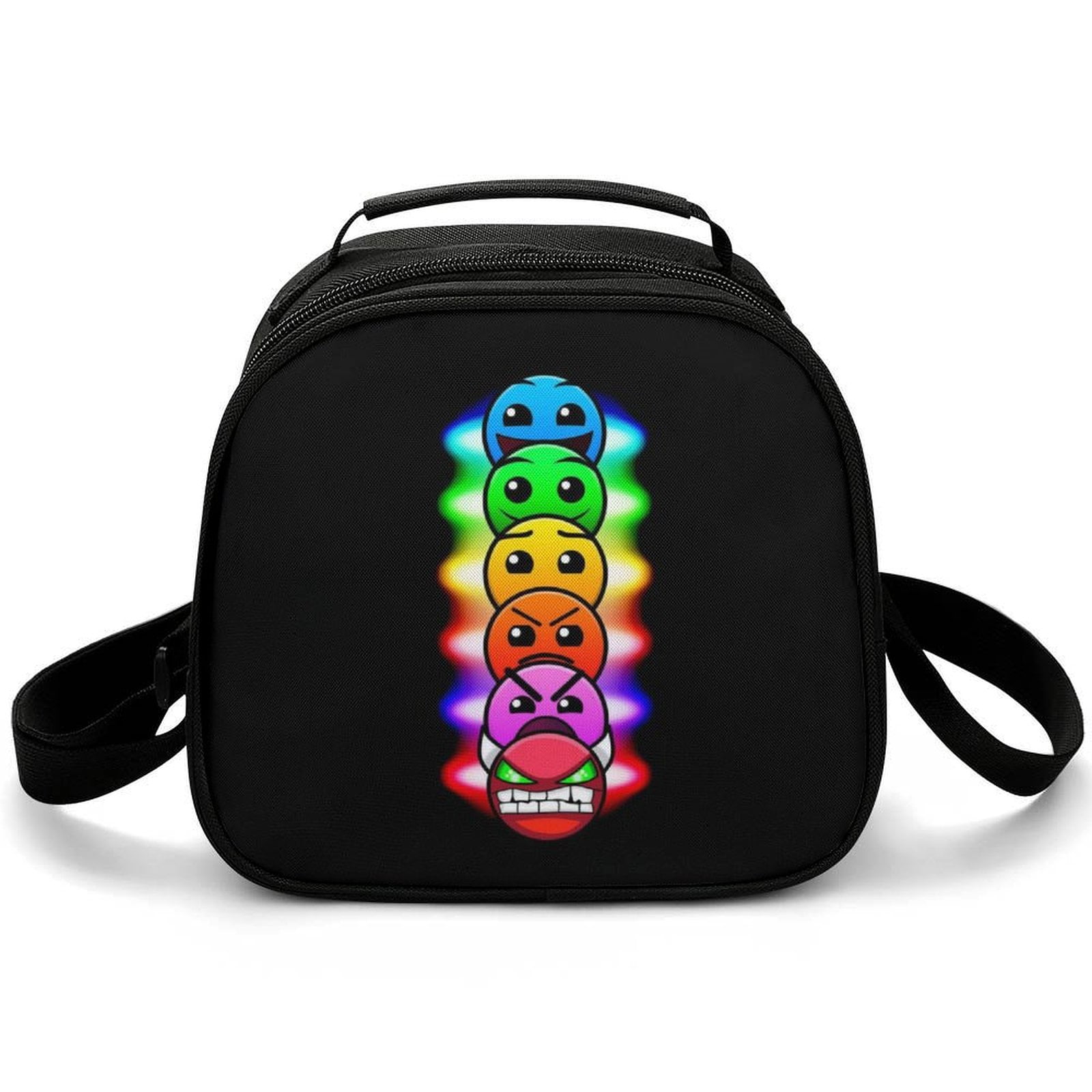 Geometry Dash Lunch Bag, Insulated Lunch Box Large Capacity Reusable ...