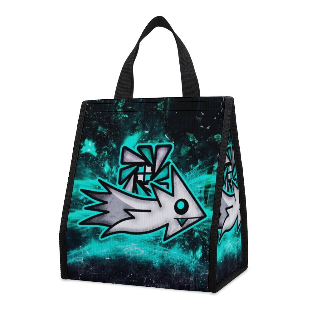 Geometry Dash Lunch Bag, Insulated Lunch Box Large Capacity Reusable ...