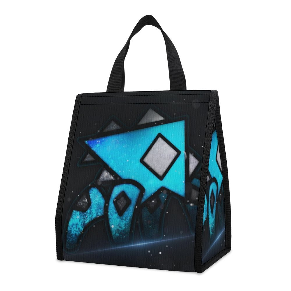 Geometry Dash Lunch Bag, Insulated Lunch Box Large Capacity Reusable ...