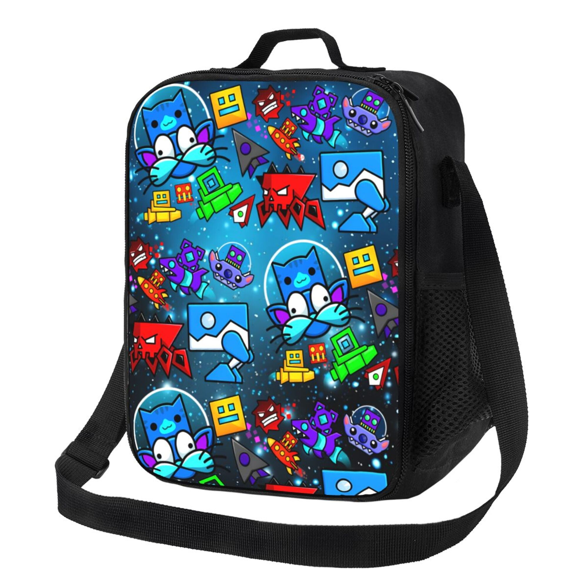 Geometry Dash Lunch Bag Lunch Box Lightweight Durable Lunch Tote Bag ...