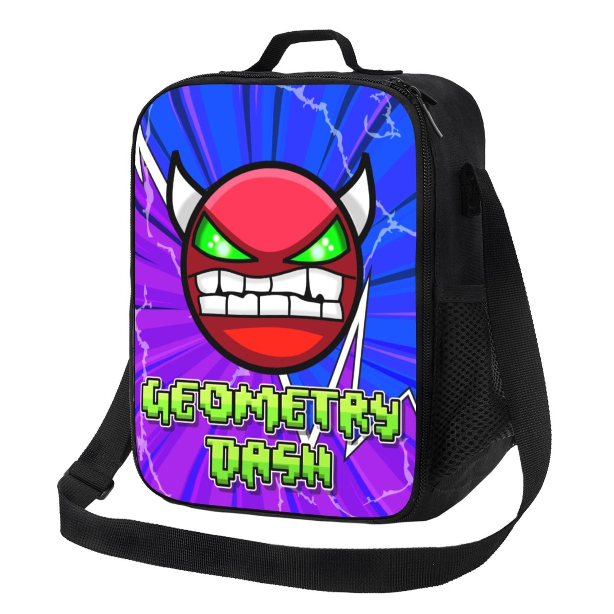 Geometry Dash Lunch Bag Lunch Box Lightweight Durable Lunch Tote Bag Portable Reusable Lunch Box ...