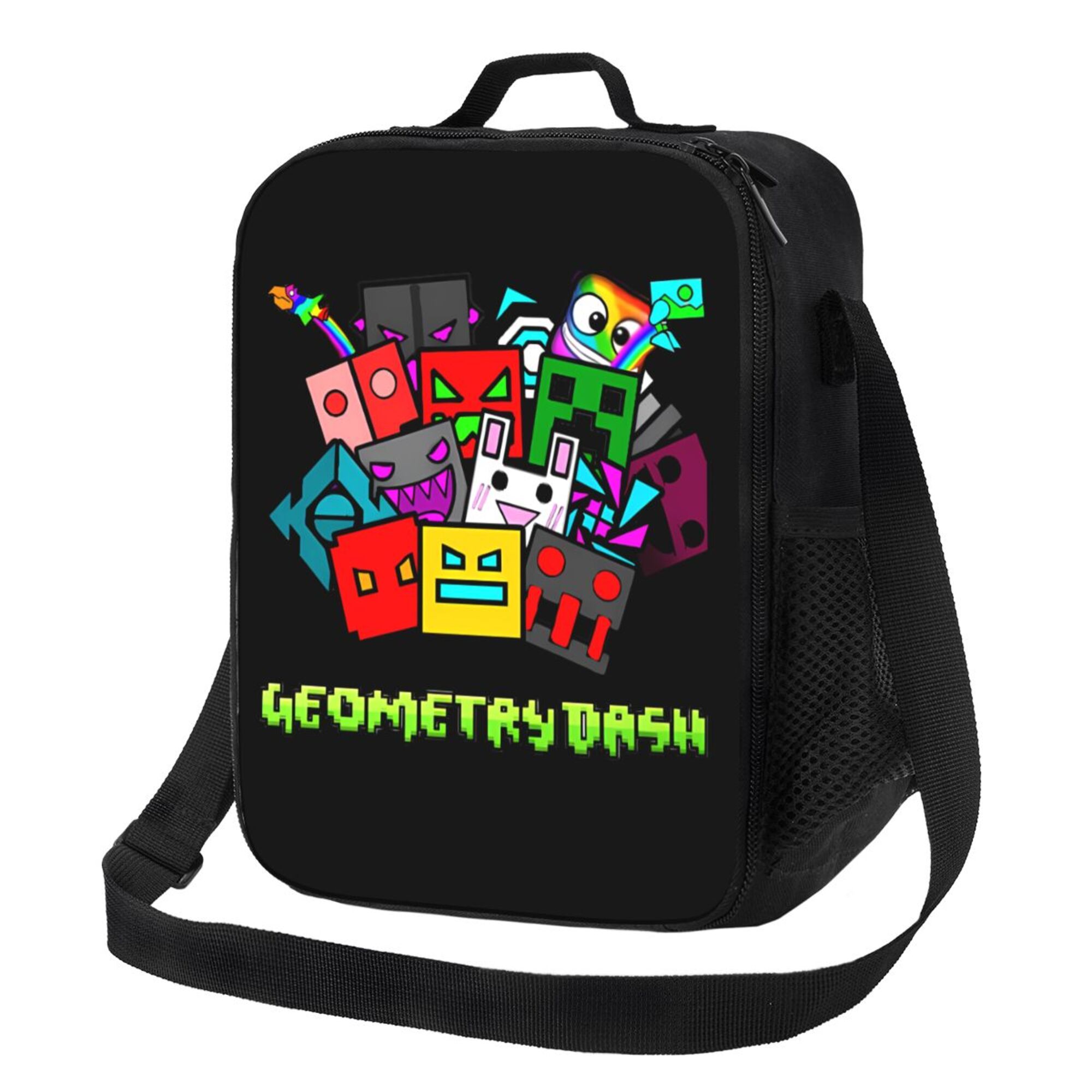 Geometry Dash Lunch Bag Lunch Box Lightweight Durable Lunch Tote Bag ...