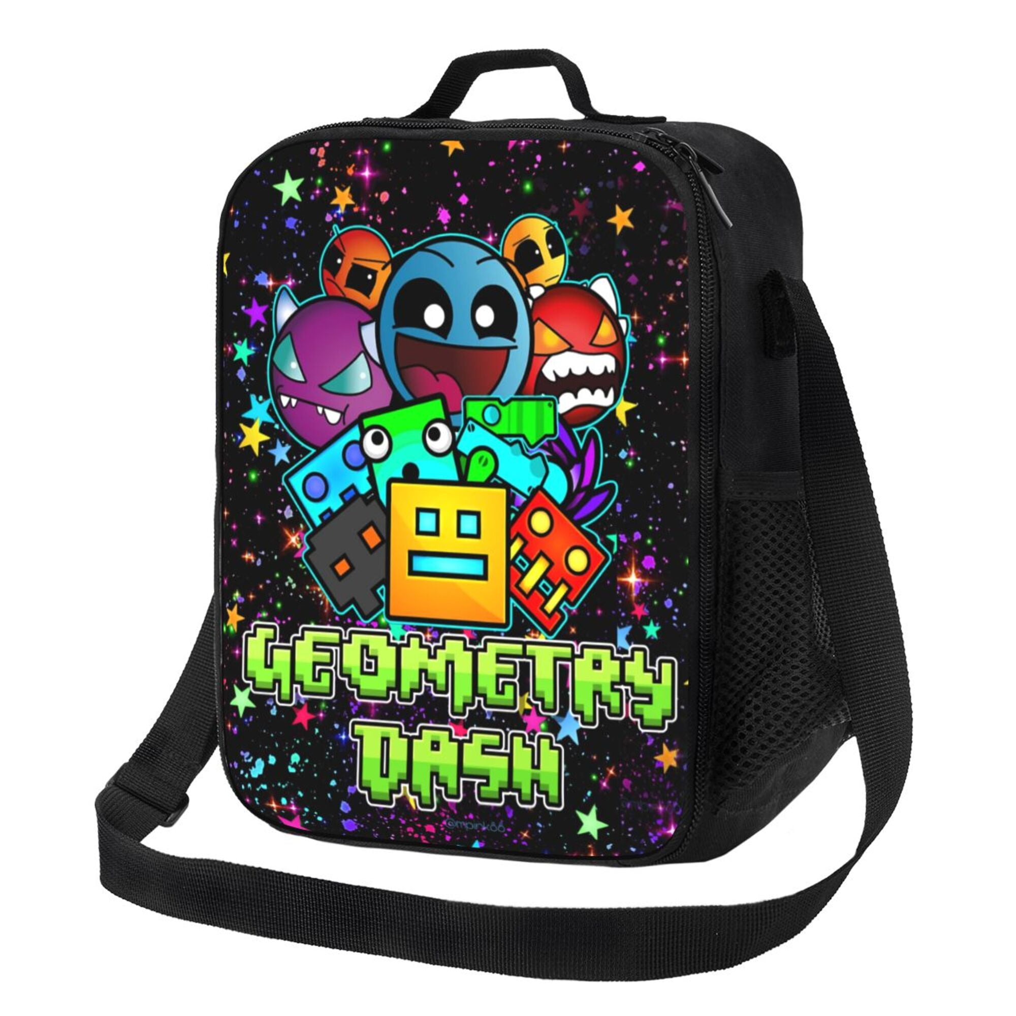 Geometry Dash Lunch Bag Lunch Box Lightweight Durable Lunch Tote Bag ...