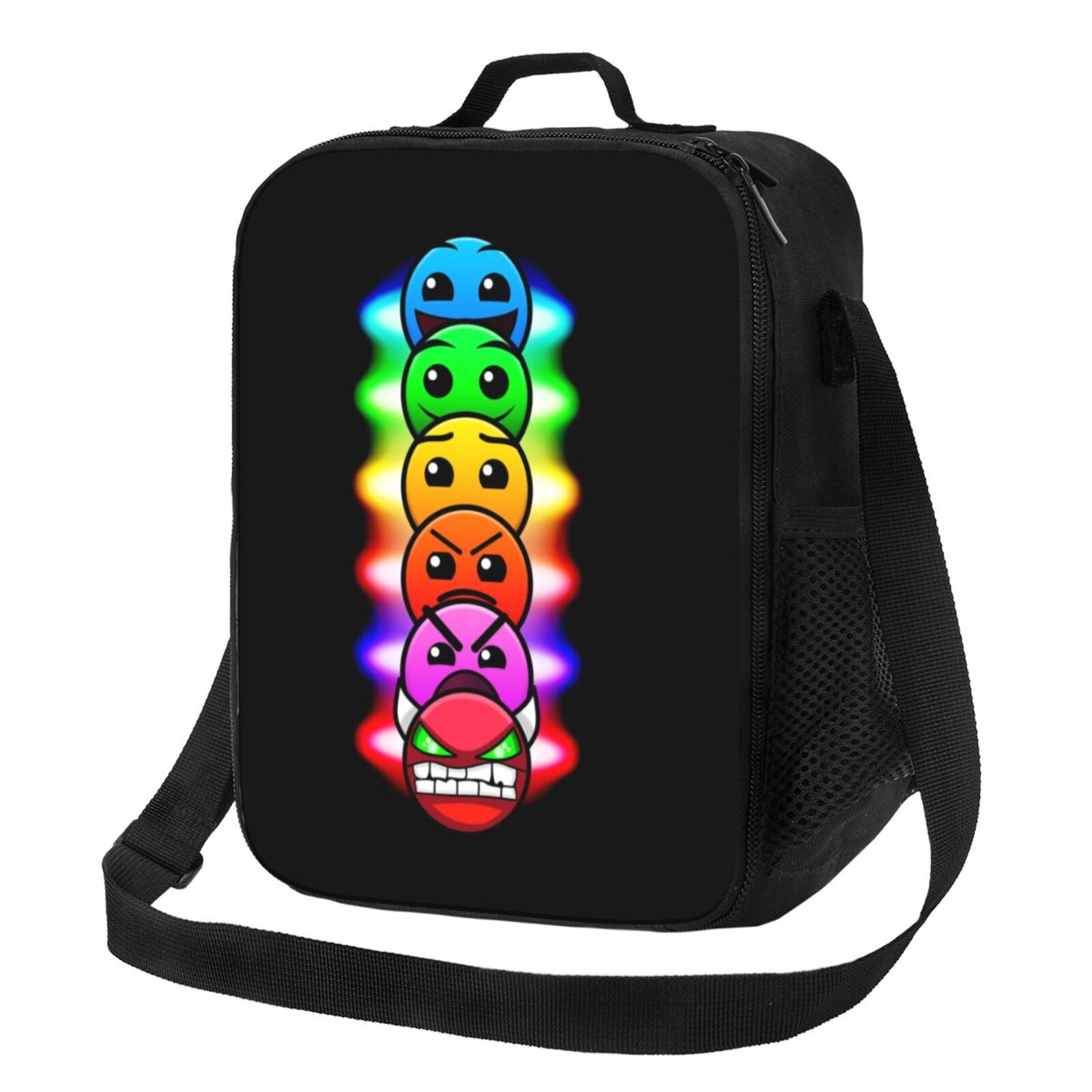 Geometry Dash Lunch Bags Insulated Lunch Box Container Adjustable ...