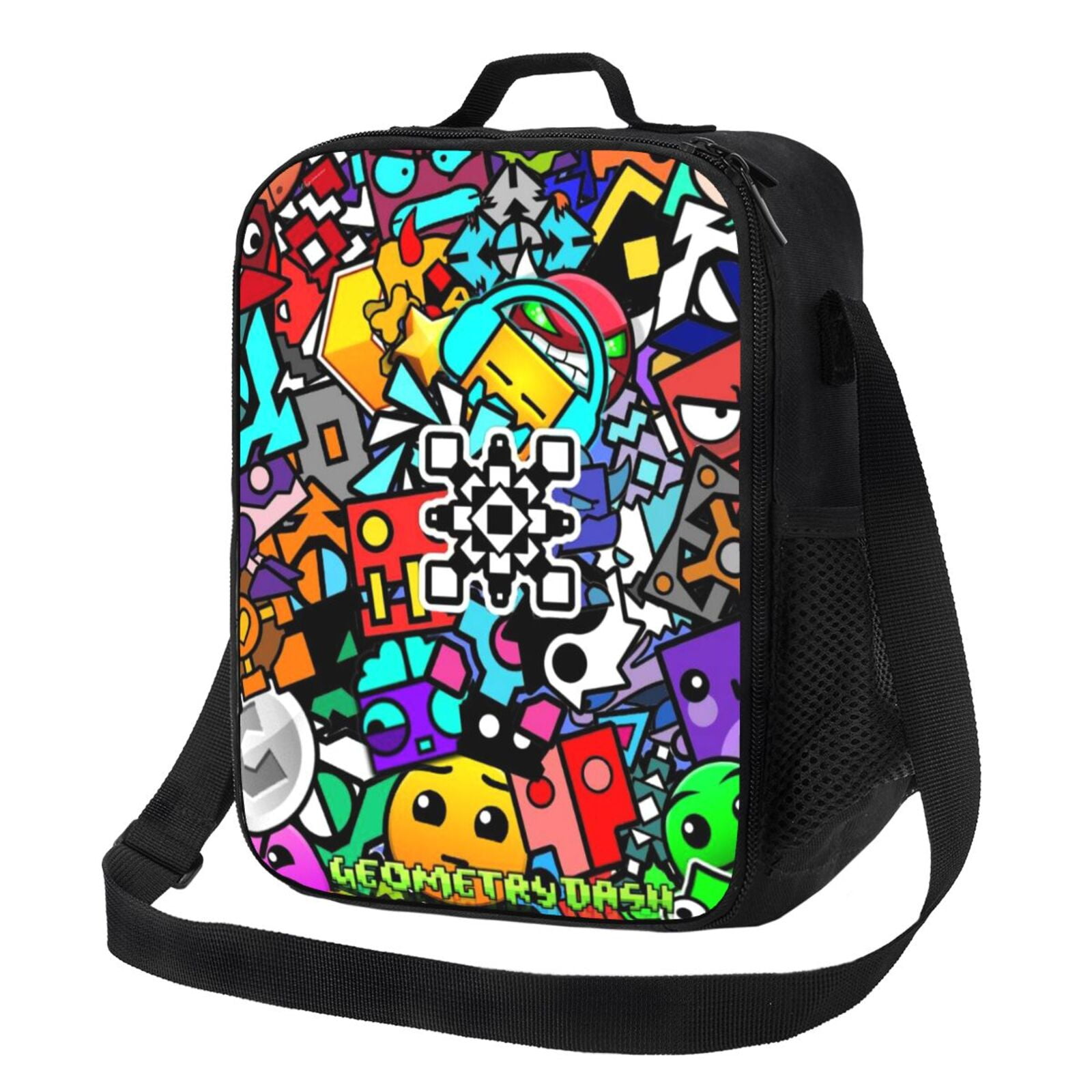 Geometry Dash Lunch Bags Insulated Lunch Box Container Adjustable ...